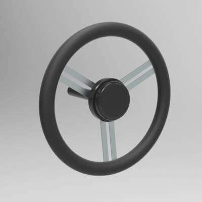 Stearing Wheel 4 - 3D Model by TechItemsRock
