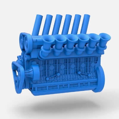 Chevy Engine - 3D Model by Markos3d