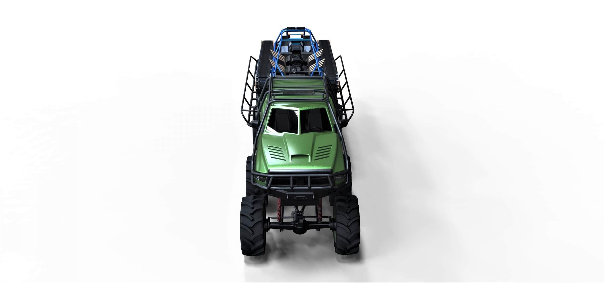 Super Bogger with Concept Vehicle - 3D Model by TechItemsRock