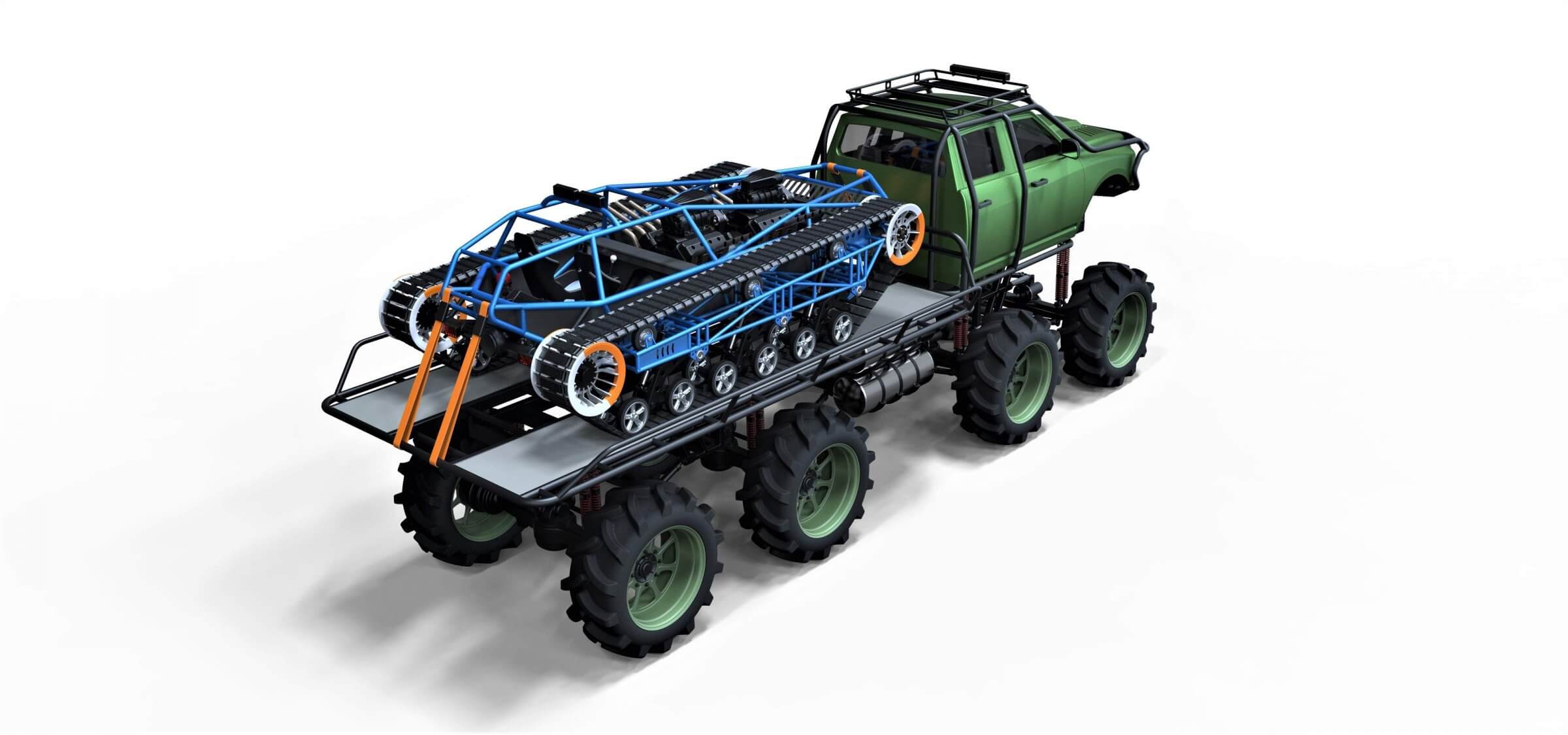 Super Bogger with Concept Vehicle - 3D Model by TechItemsRock