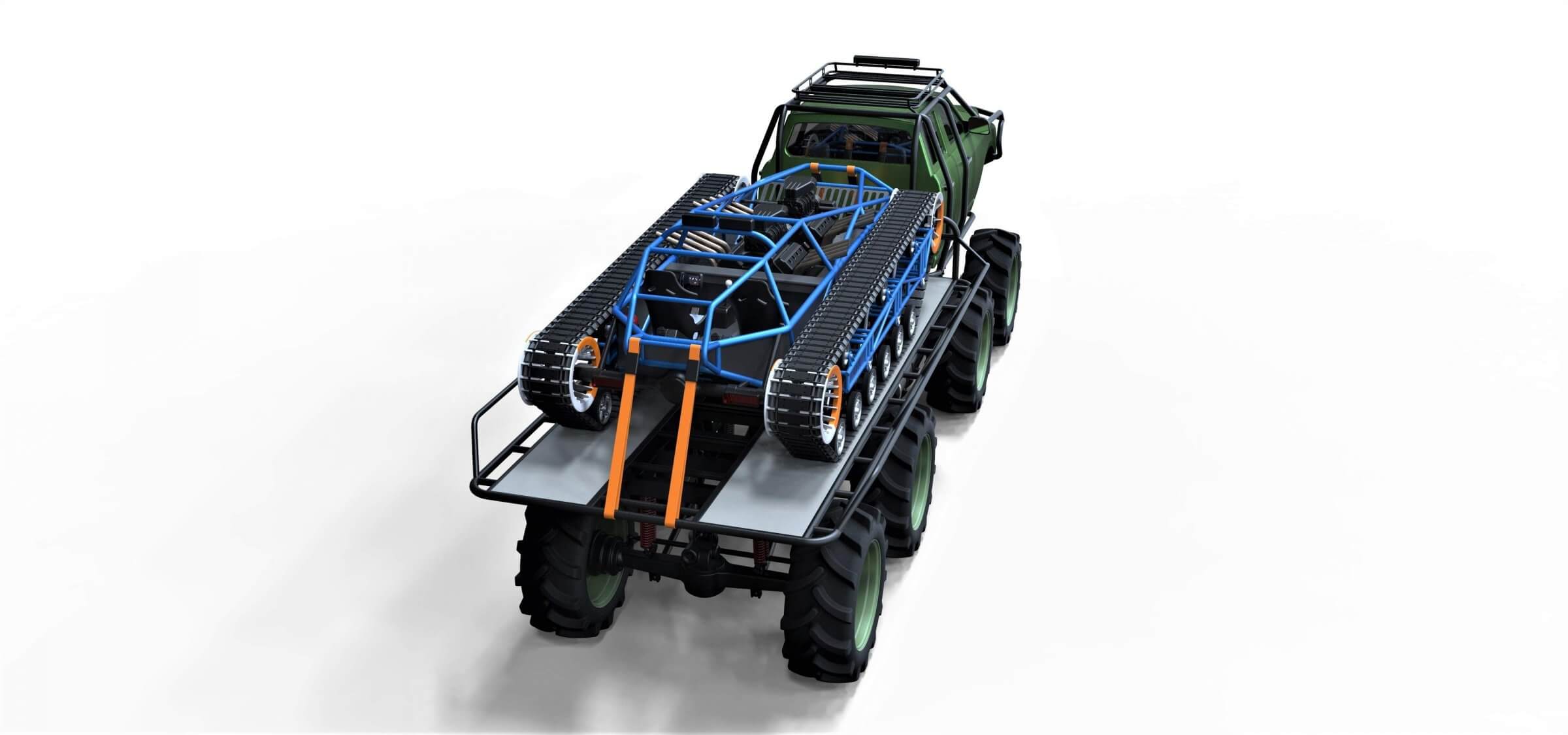 Super Bogger with Concept Vehicle - 3D Model by TechItemsRock