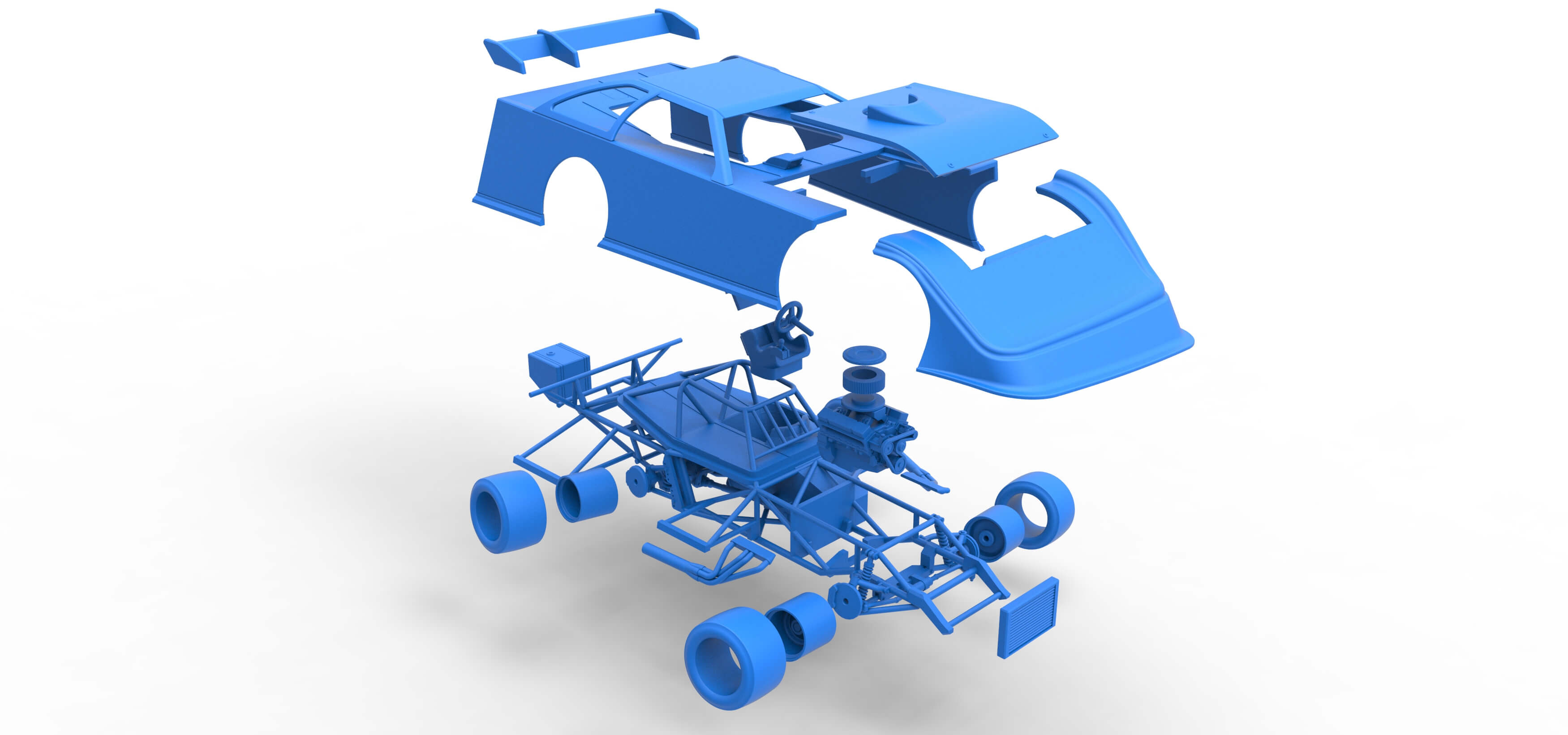 Super Dirt Late Model for Pavement While Turning Scale 1:25 by ...