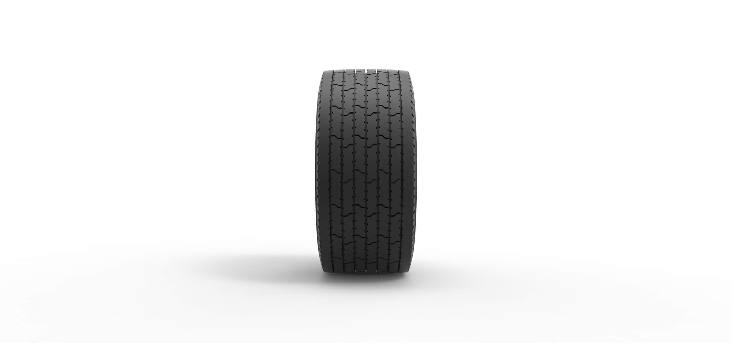 Super Single Semi Tire 1:25 - 3D Model by TechItemsRock