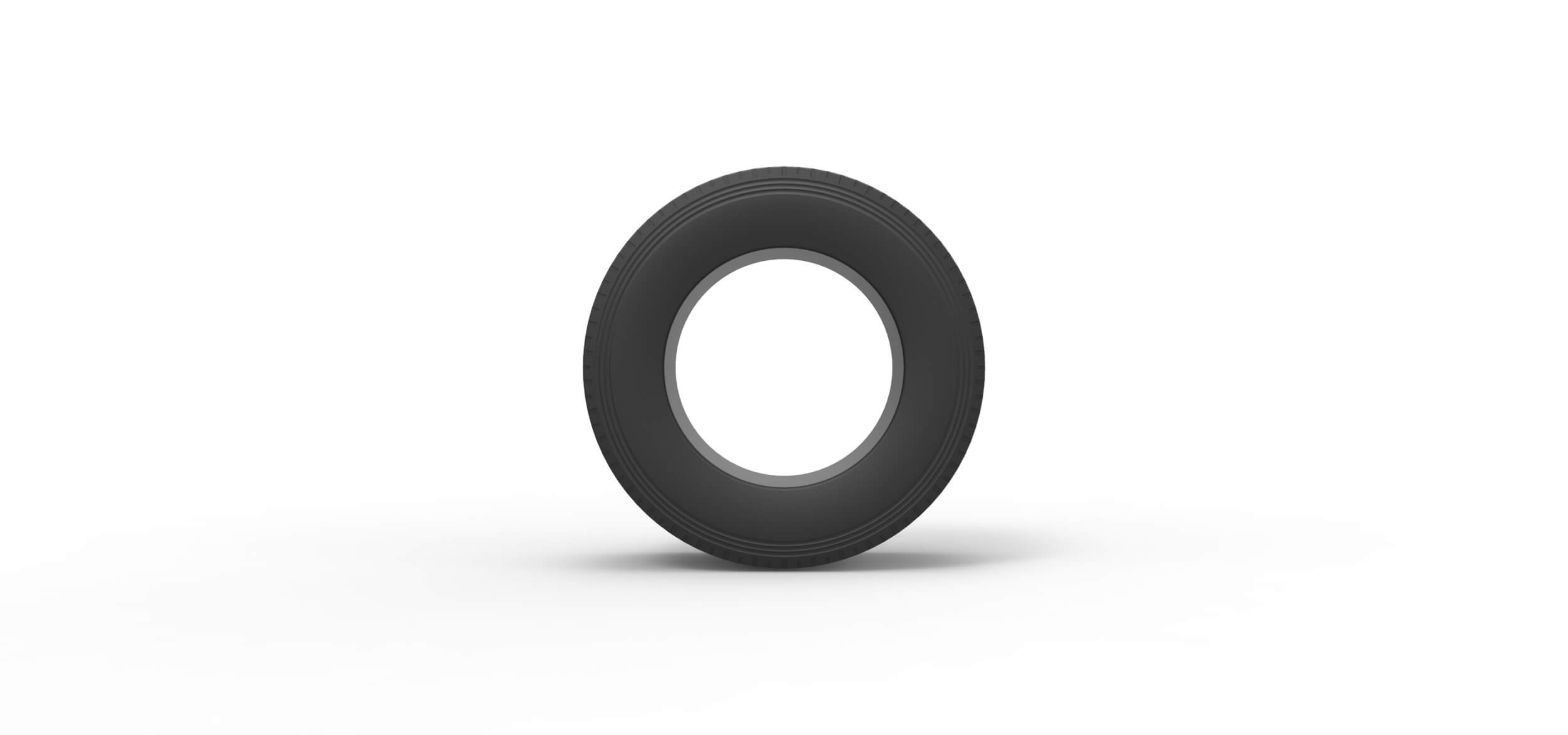 Super Single Semi Tire 1:25 - 3D Model by TechItemsRock