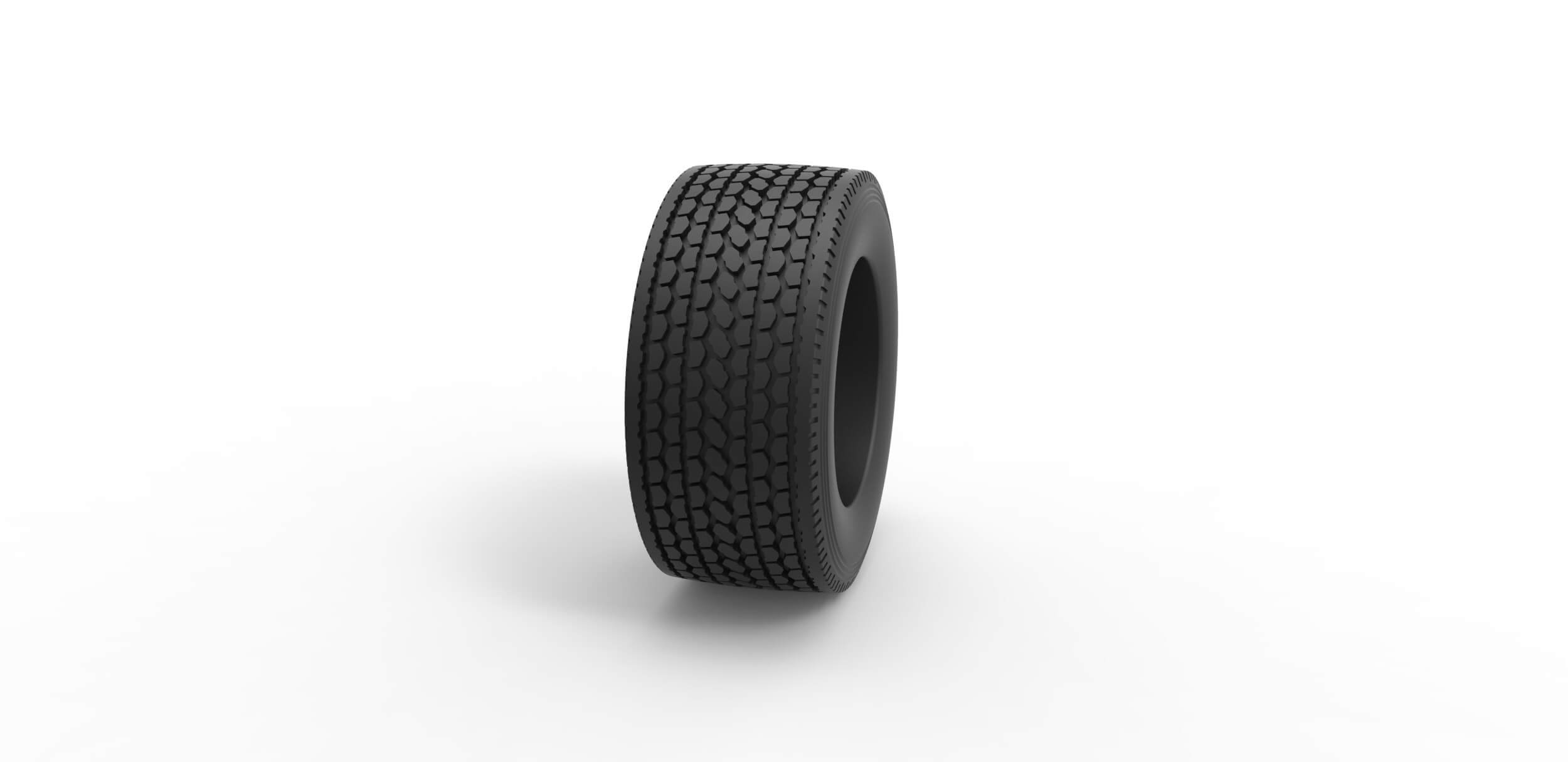 Super Single Semi Tire 1:25 - 3D Model by TechItemsRock