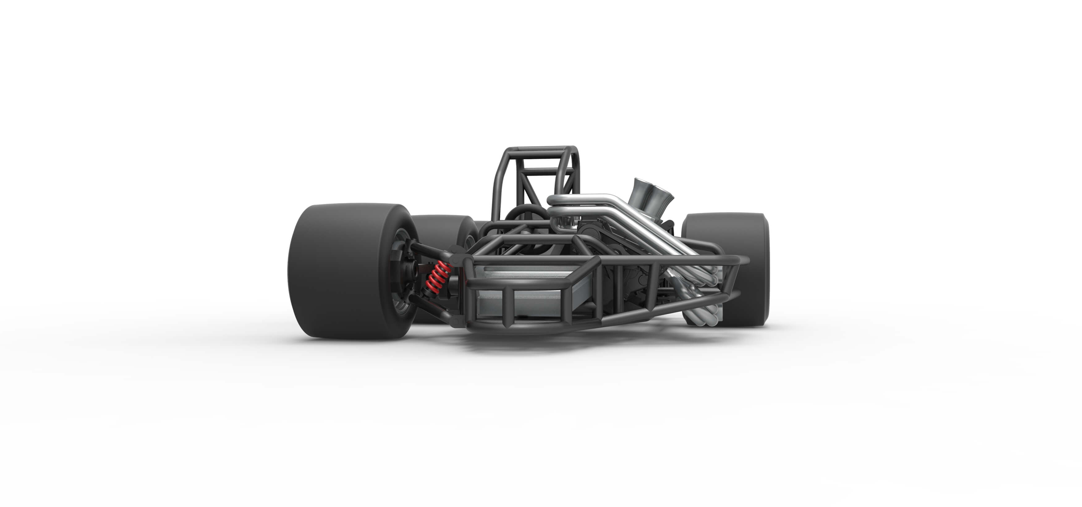 Supermodified 3-TO-1 Race Car Base 1:25 3D Model by TechItemsRock