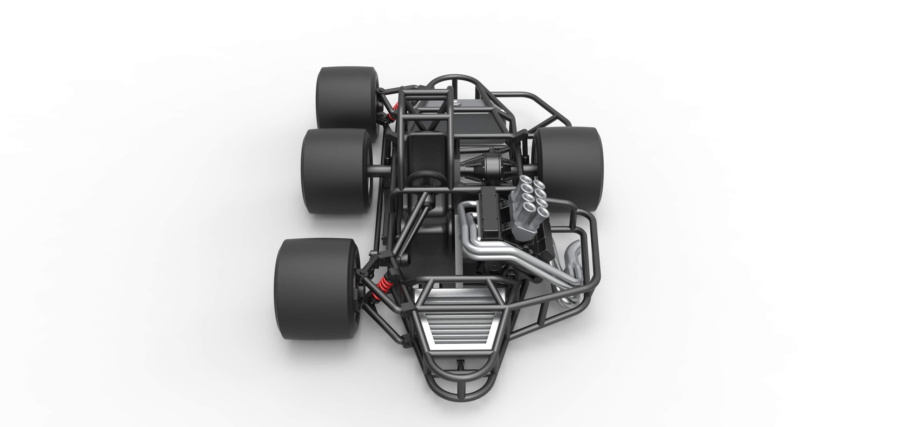 Supermodified 3-TO-1 Race Car Base 1:25 3D Model by TechItemsRock
