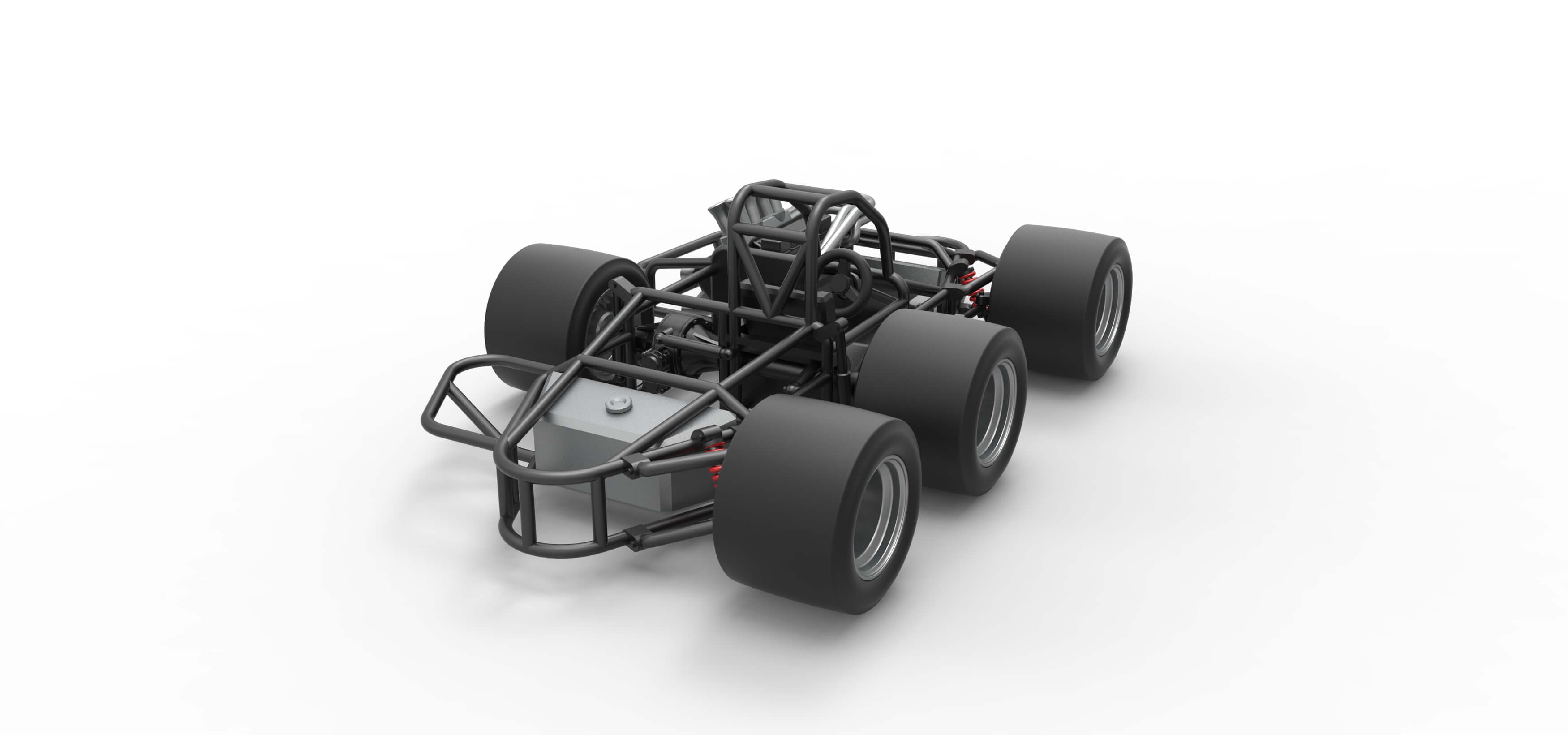 Supermodified 3-TO-1 Race Car Base 1:25 3D Model by TechItemsRock