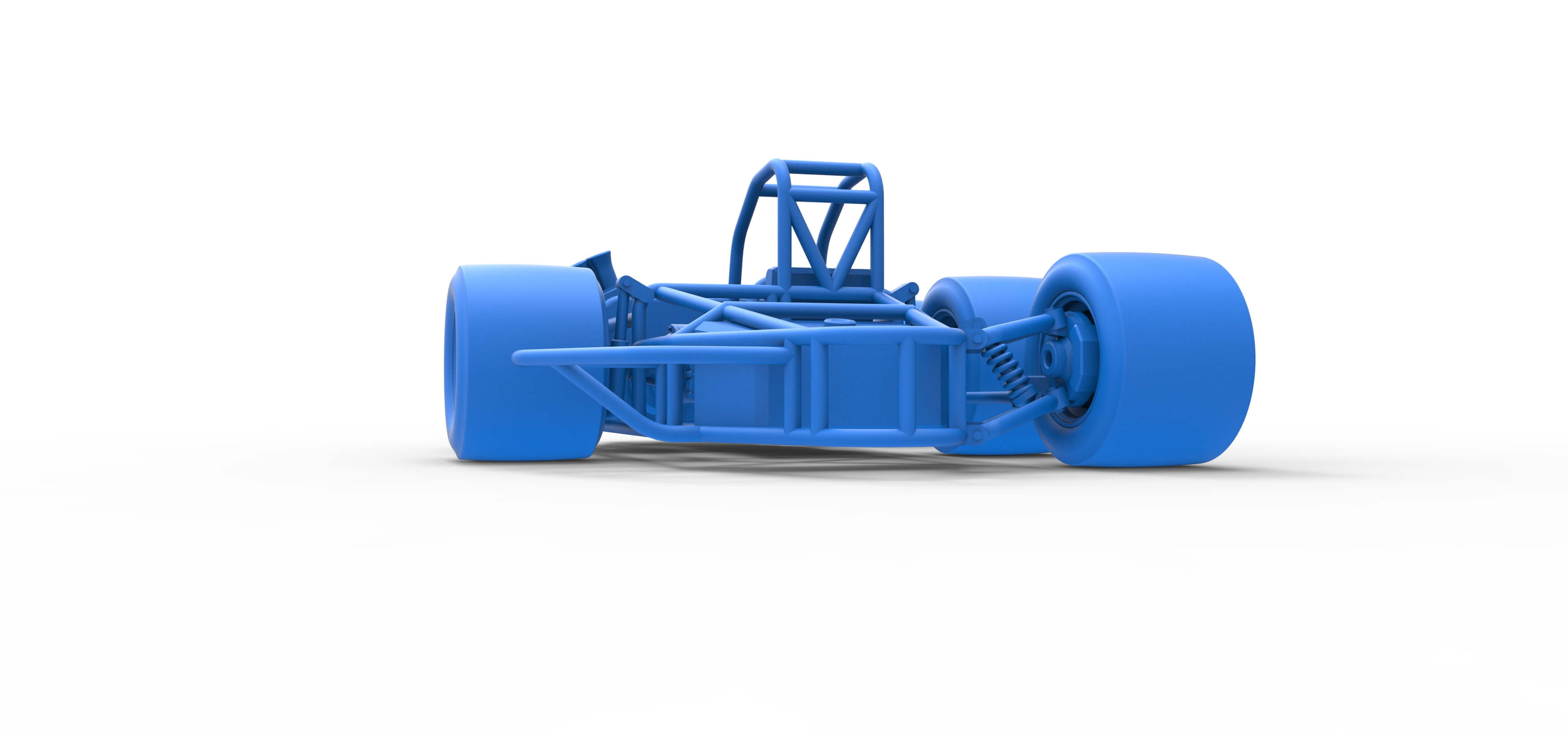 Supermodified 3-TO-1 Race Car Base 1:25 3D Model by TechItemsRock