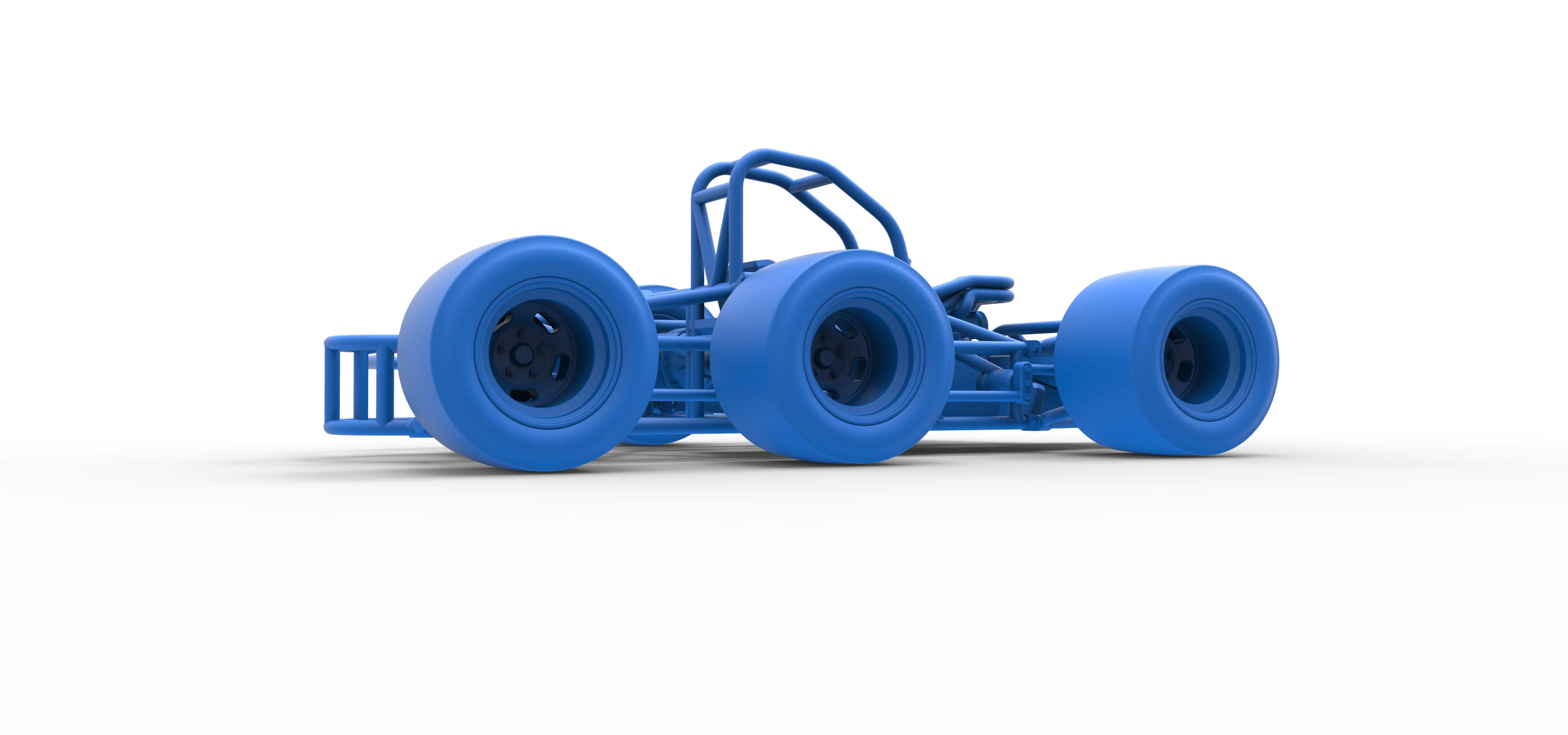 Supermodified 3-TO-1 Race Car Base 1:25 3D Model by TechItemsRock
