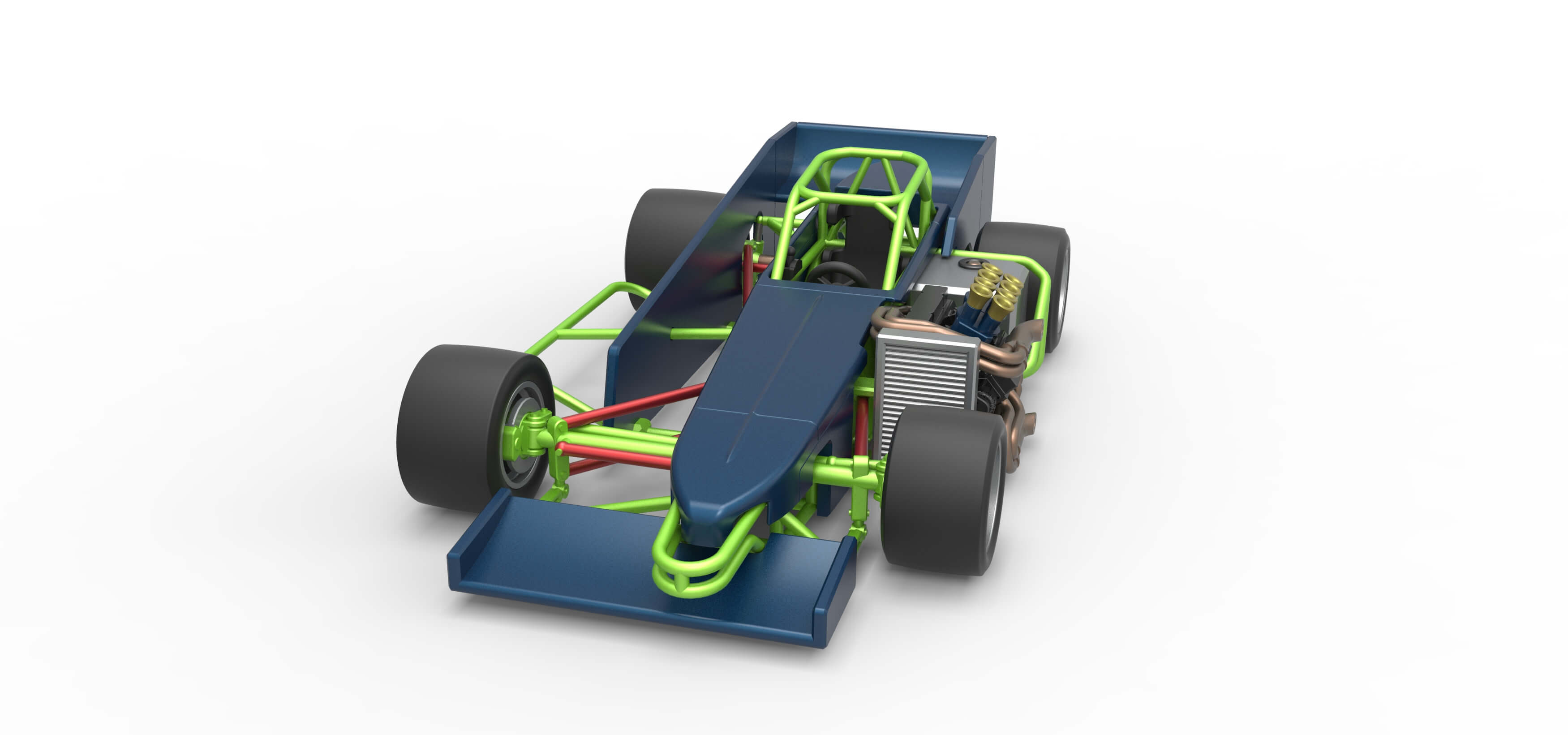 Supermodified Race Car 1:25 - 3D Model by TechItemsRock