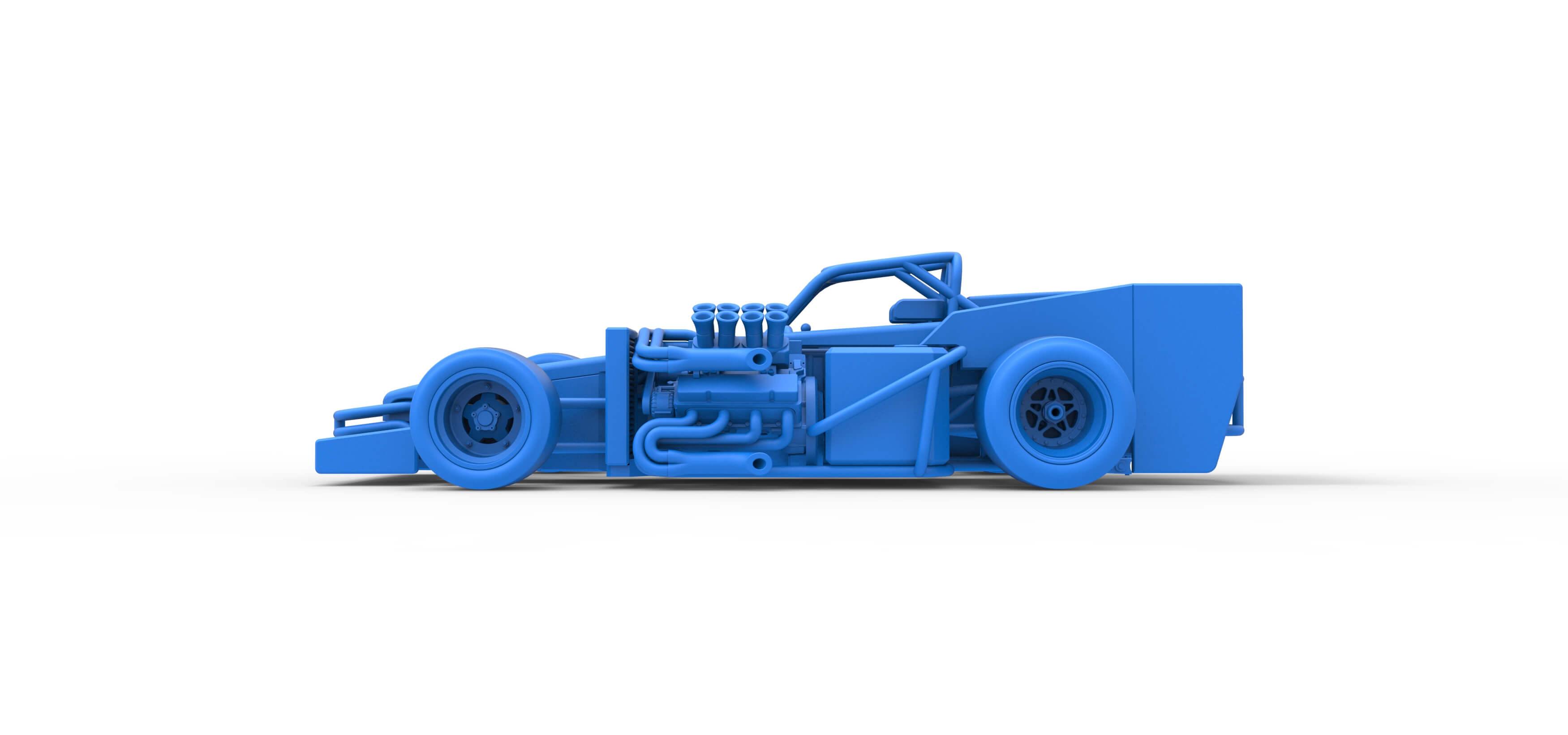 Supermodified Race Car 1:25 - 3D Model by TechItemsRock