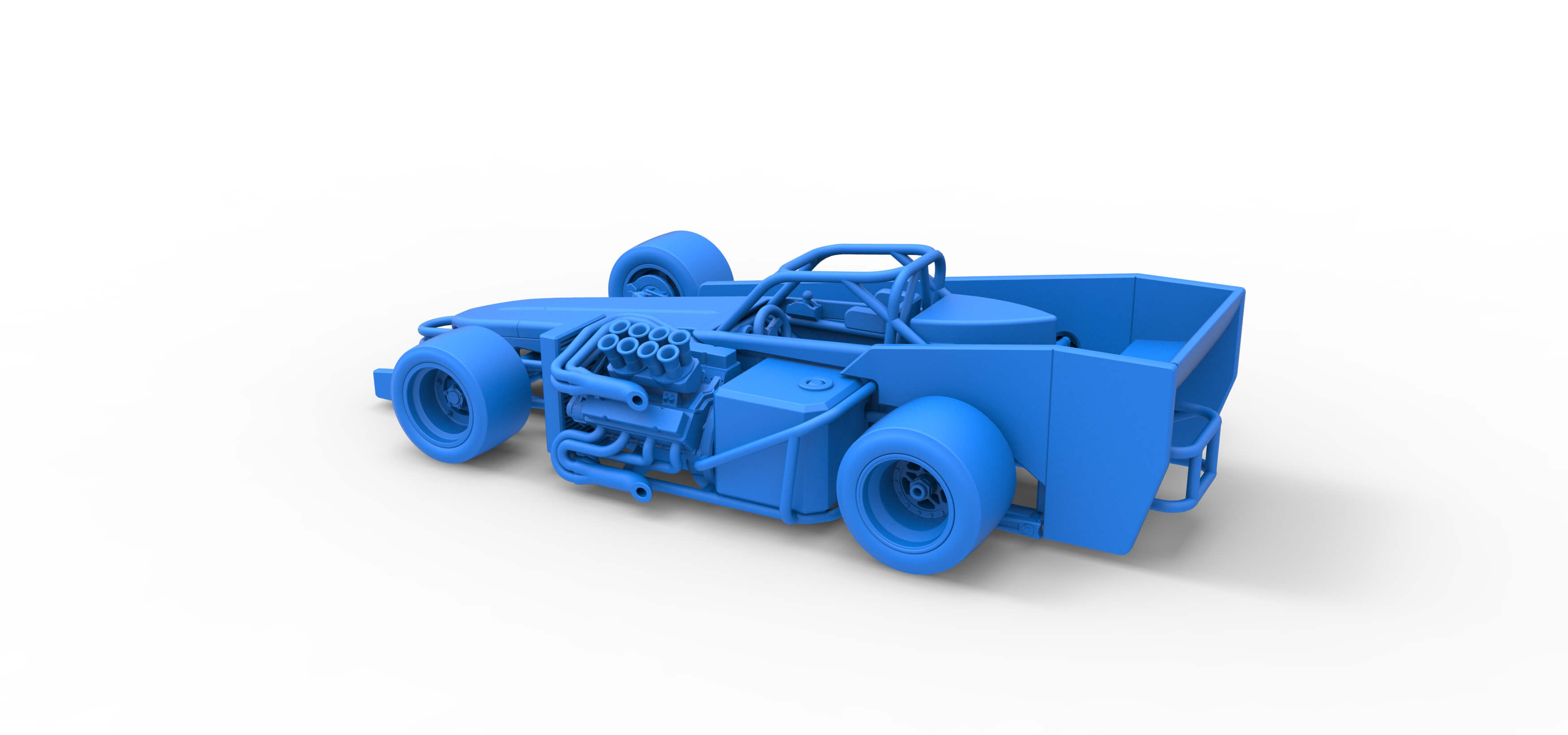 Supermodified Race Car 1:25 - 3D Model by TechItemsRock