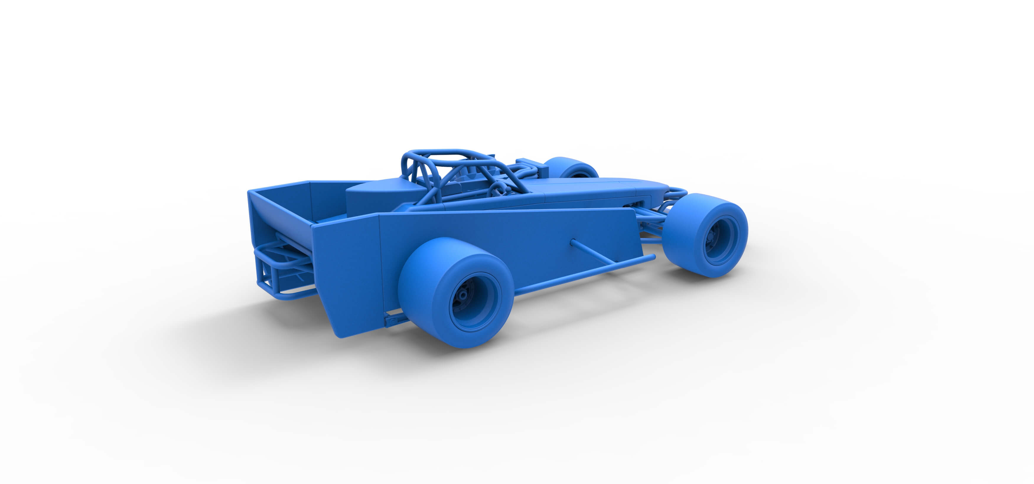 Supermodified Race Car 1:25 - 3D Model by TechItemsRock