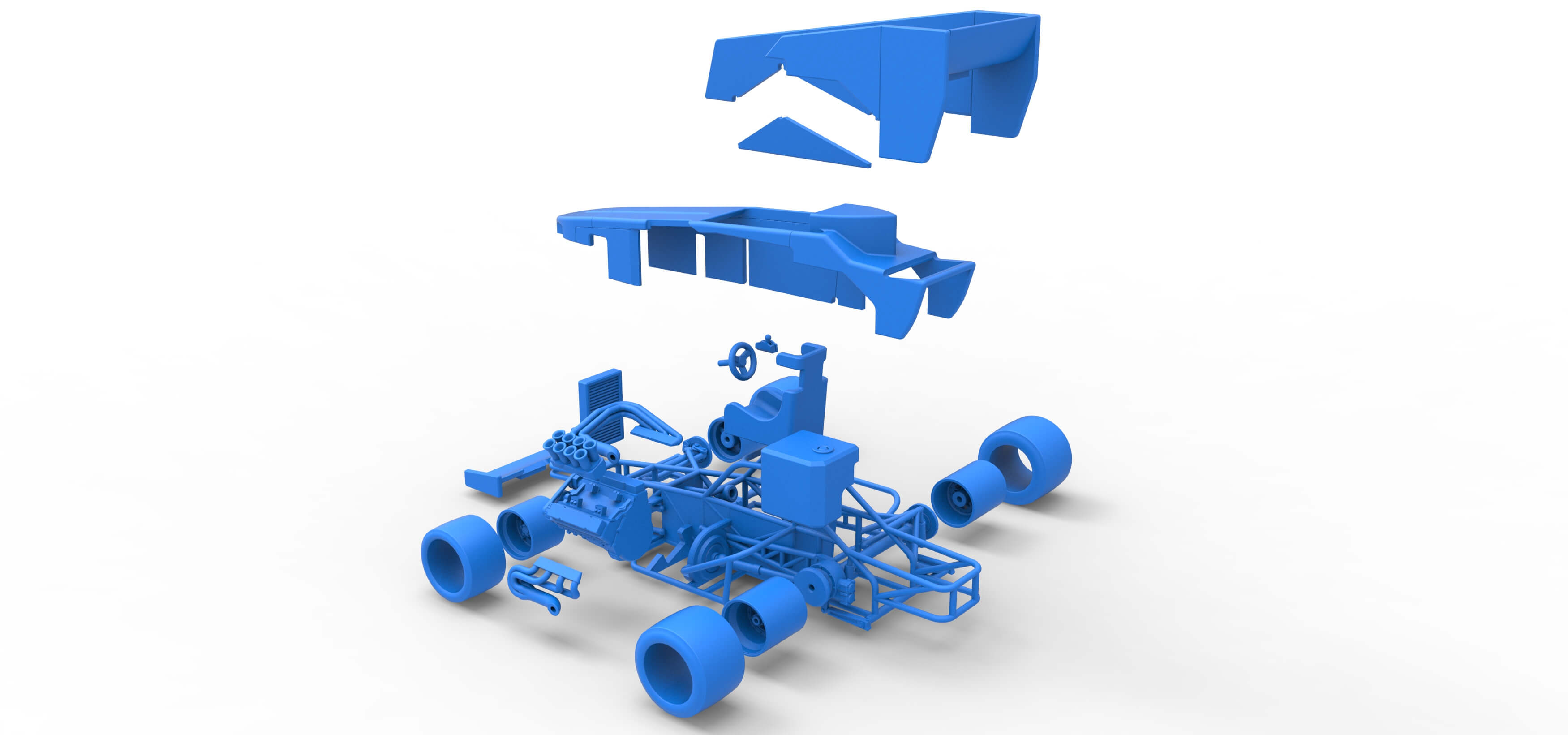 Supermodified Race Car 1:25 - 3D Model by TechItemsRock