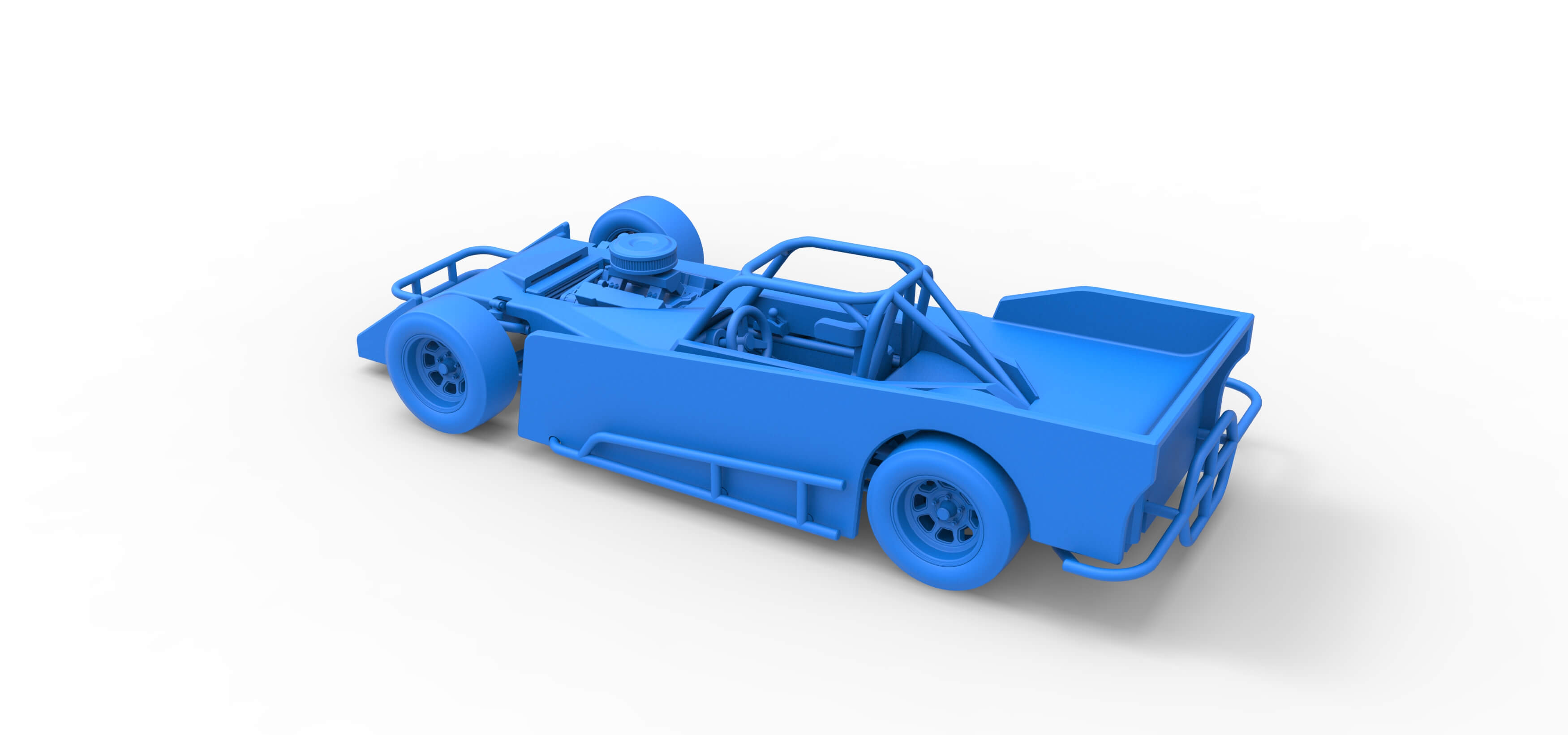 Supermodified Race Car 1:25 - 3D Model by TechItemsRock