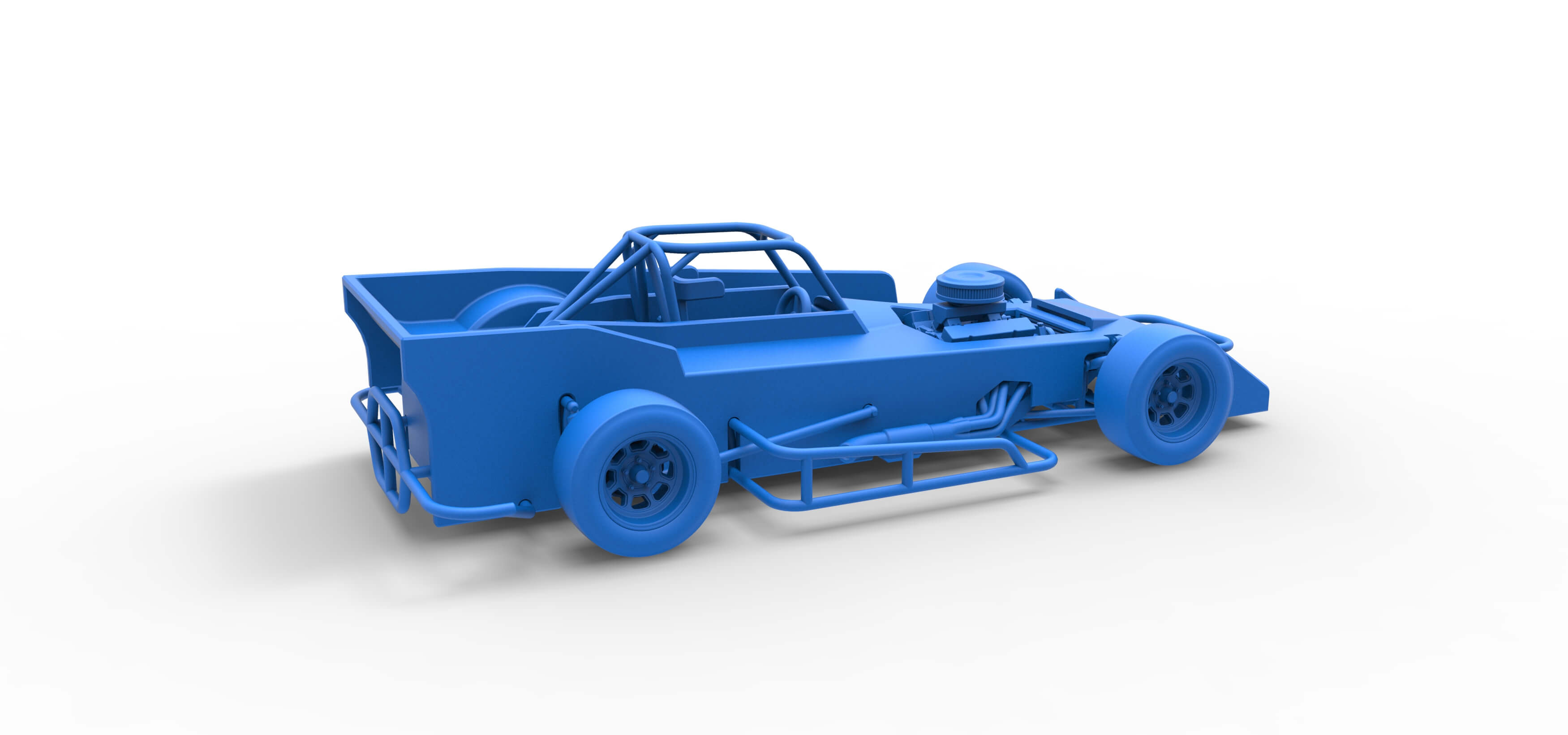 Supermodified Race Car 1:25 - 3D Model by TechItemsRock