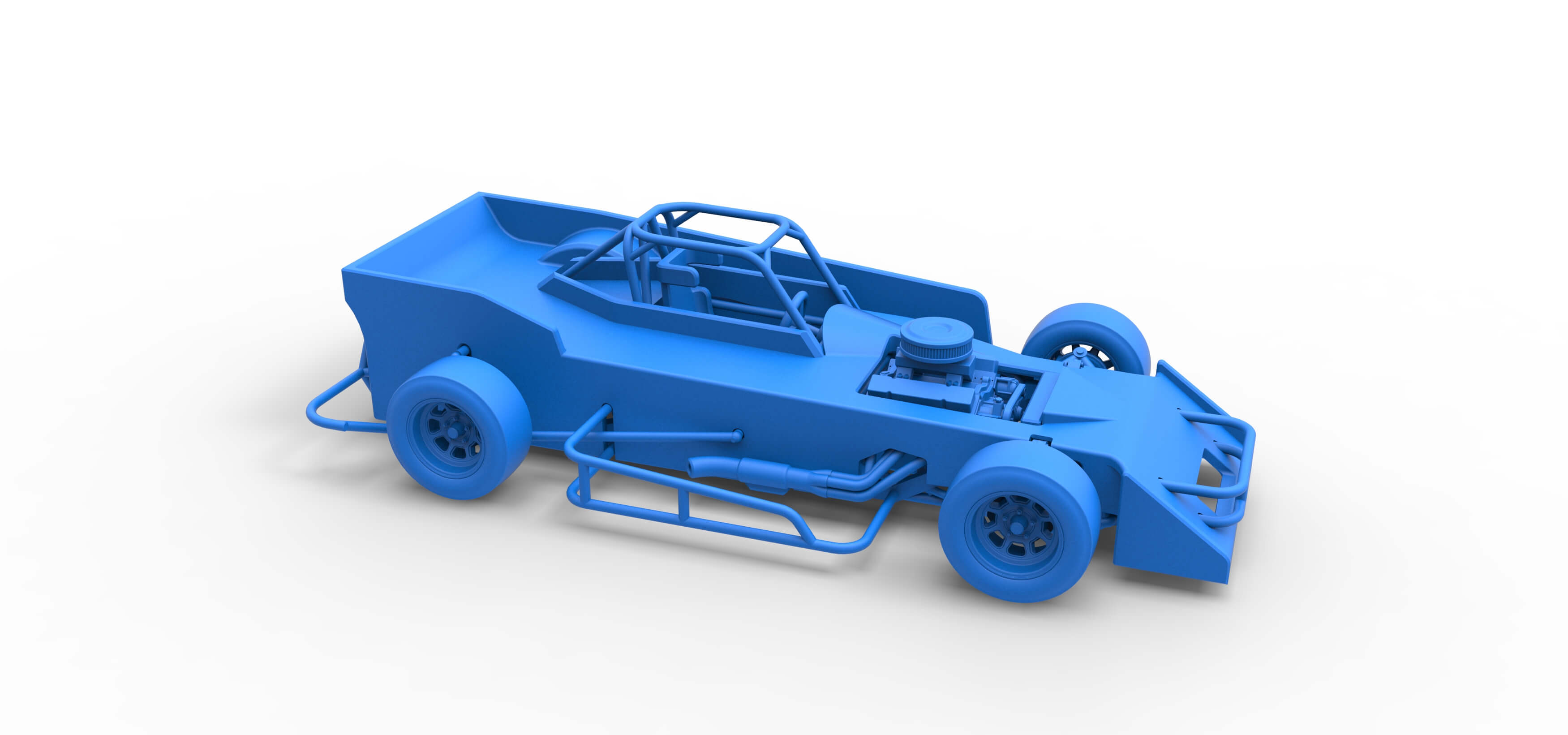 Supermodified Race Car 1:25 - 3D Model by TechItemsRock