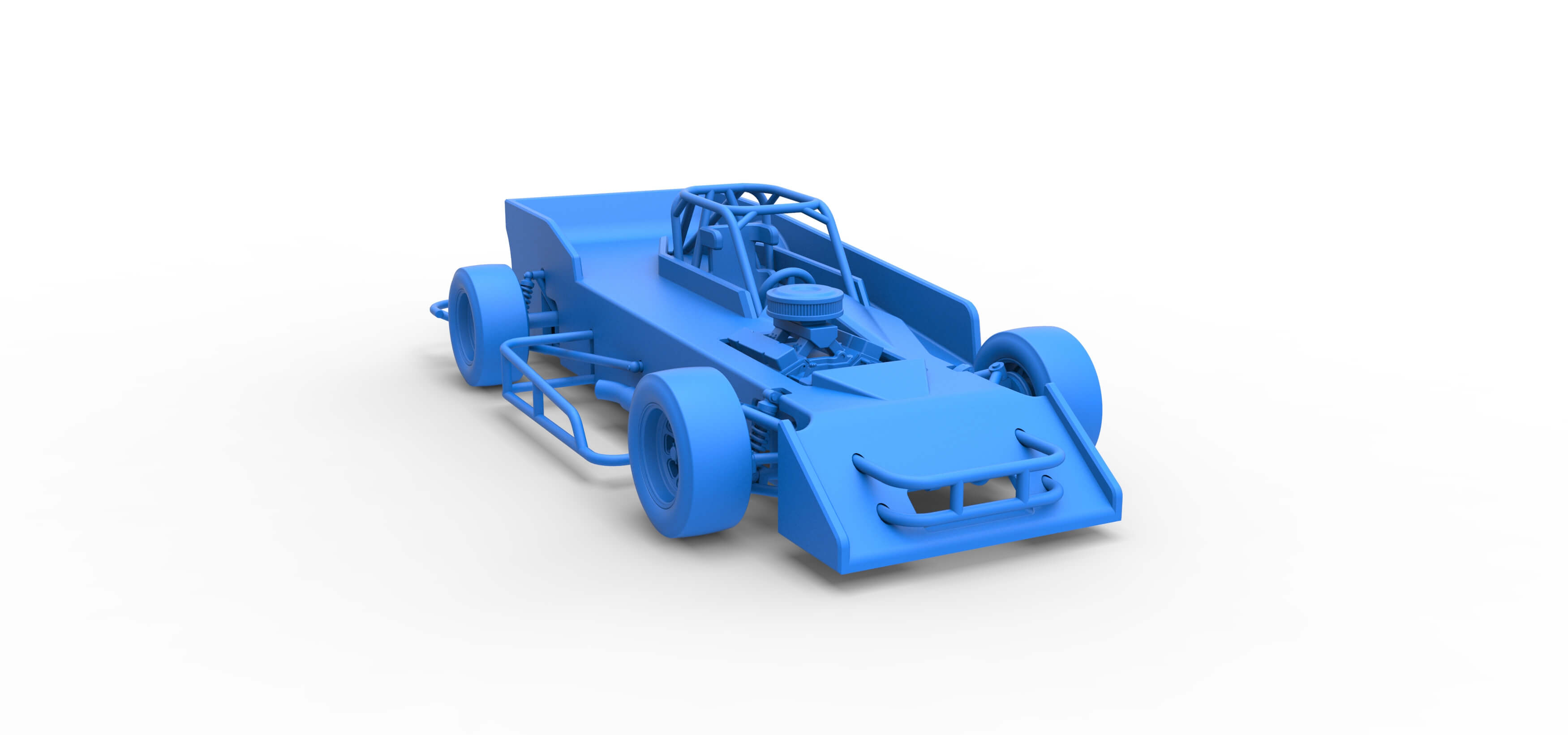 Supermodified Race Car 1:25 - 3D Model by TechItemsRock