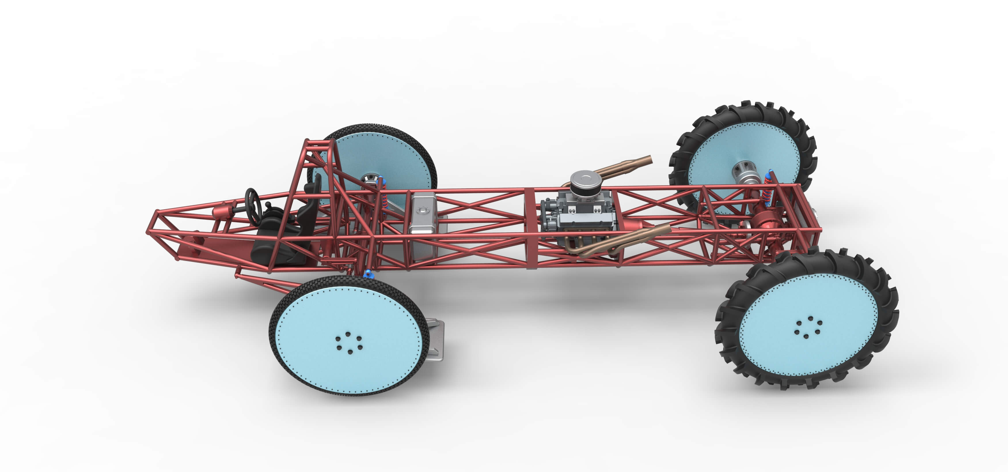 Swamp Buggy Base Scale 1:25 - 3D Model by TechItemsRock