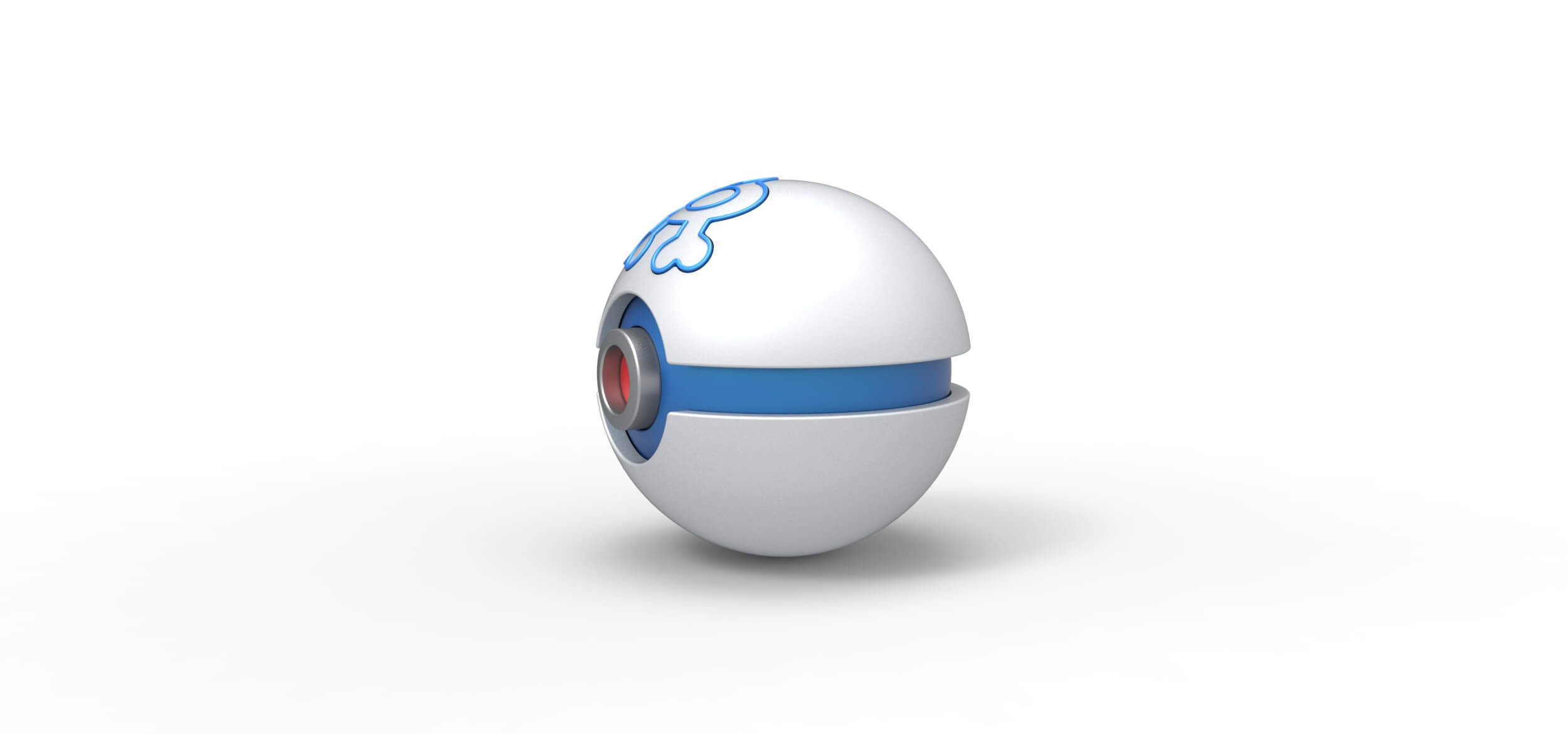 Team Aqua Ball - 3D Model by TechItemsRock