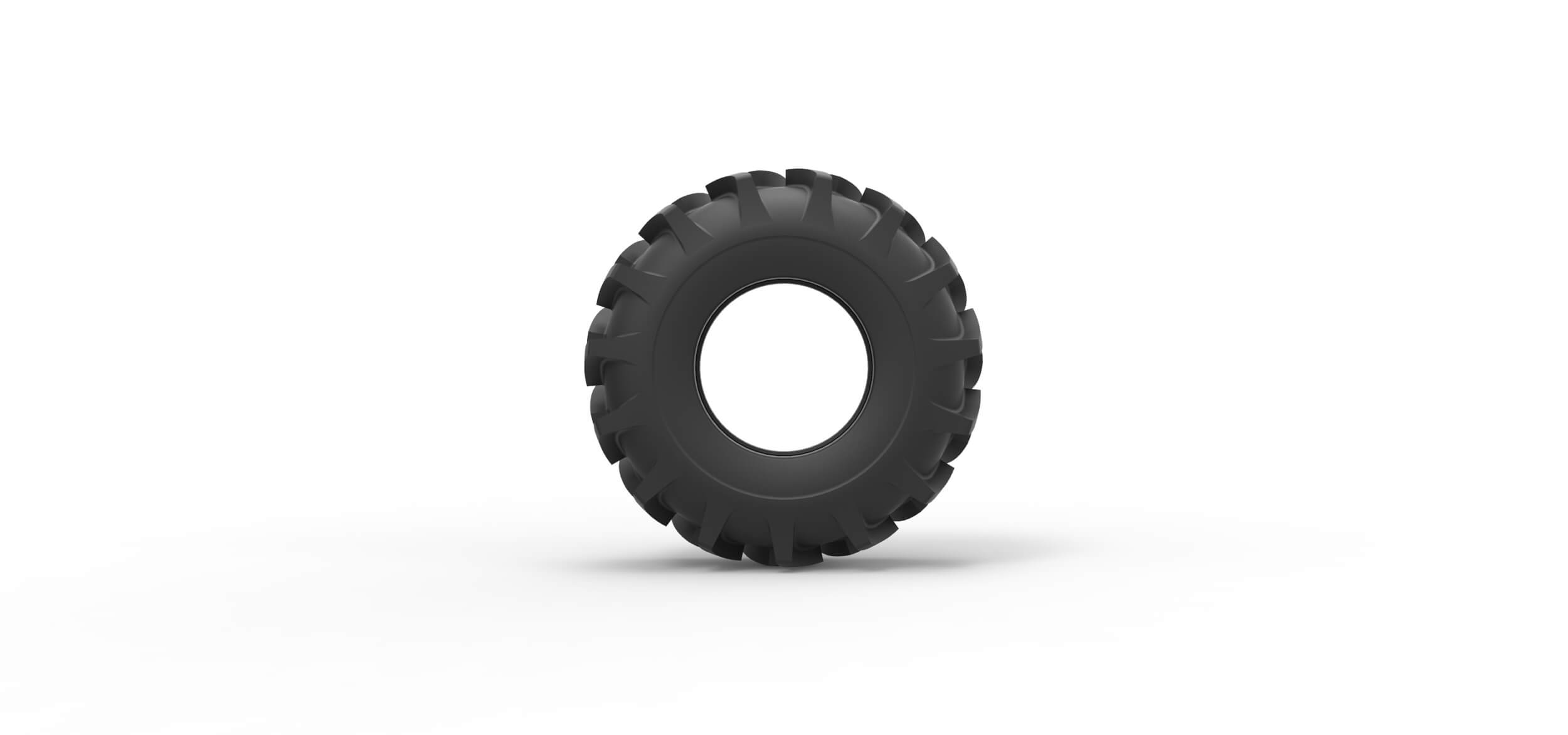 Tire of Redneck Rave Mud Truck 1:25 - 3D Model by TechItemsRock