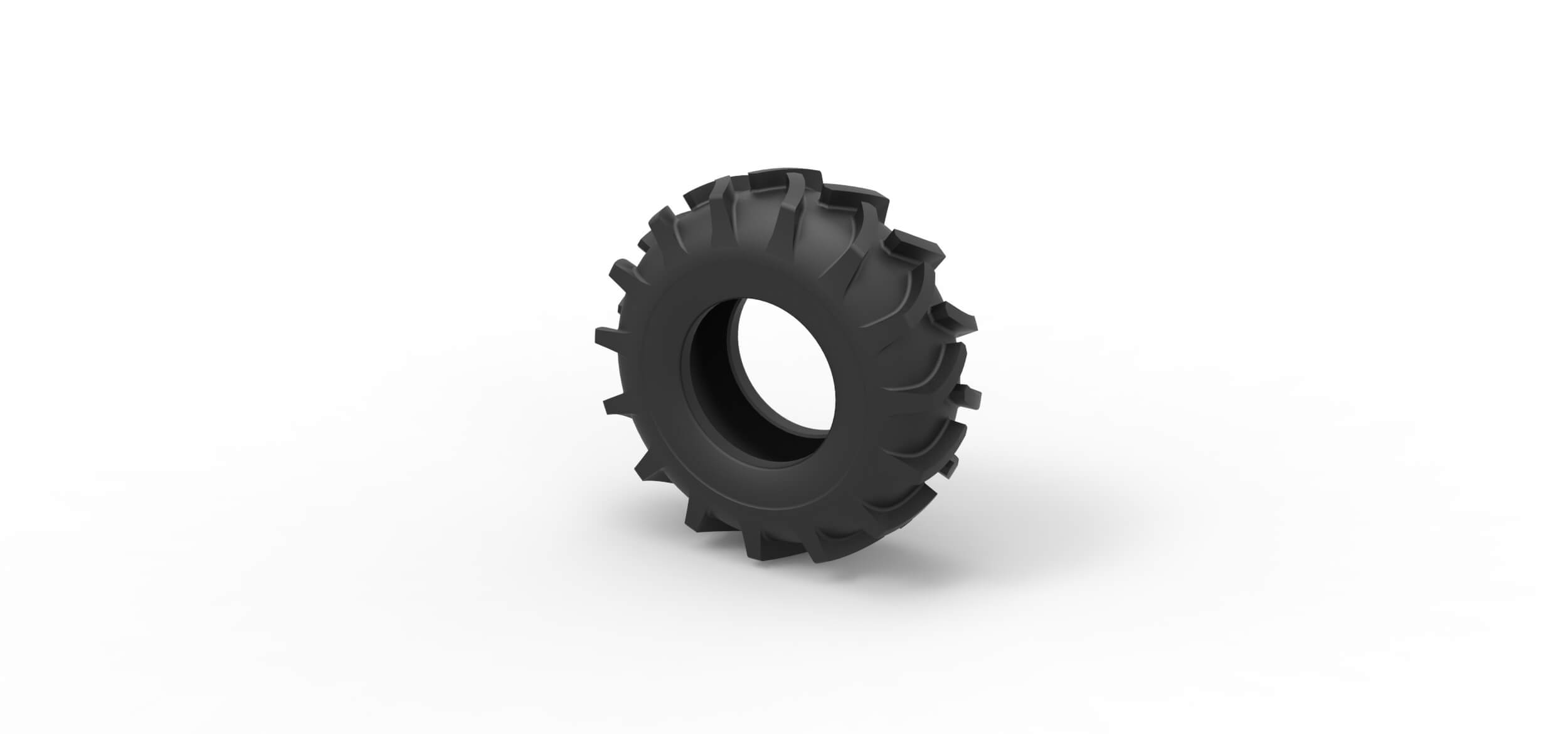 Tire of Redneck Rave Mud Truck 1:25 - 3D Model by TechItemsRock