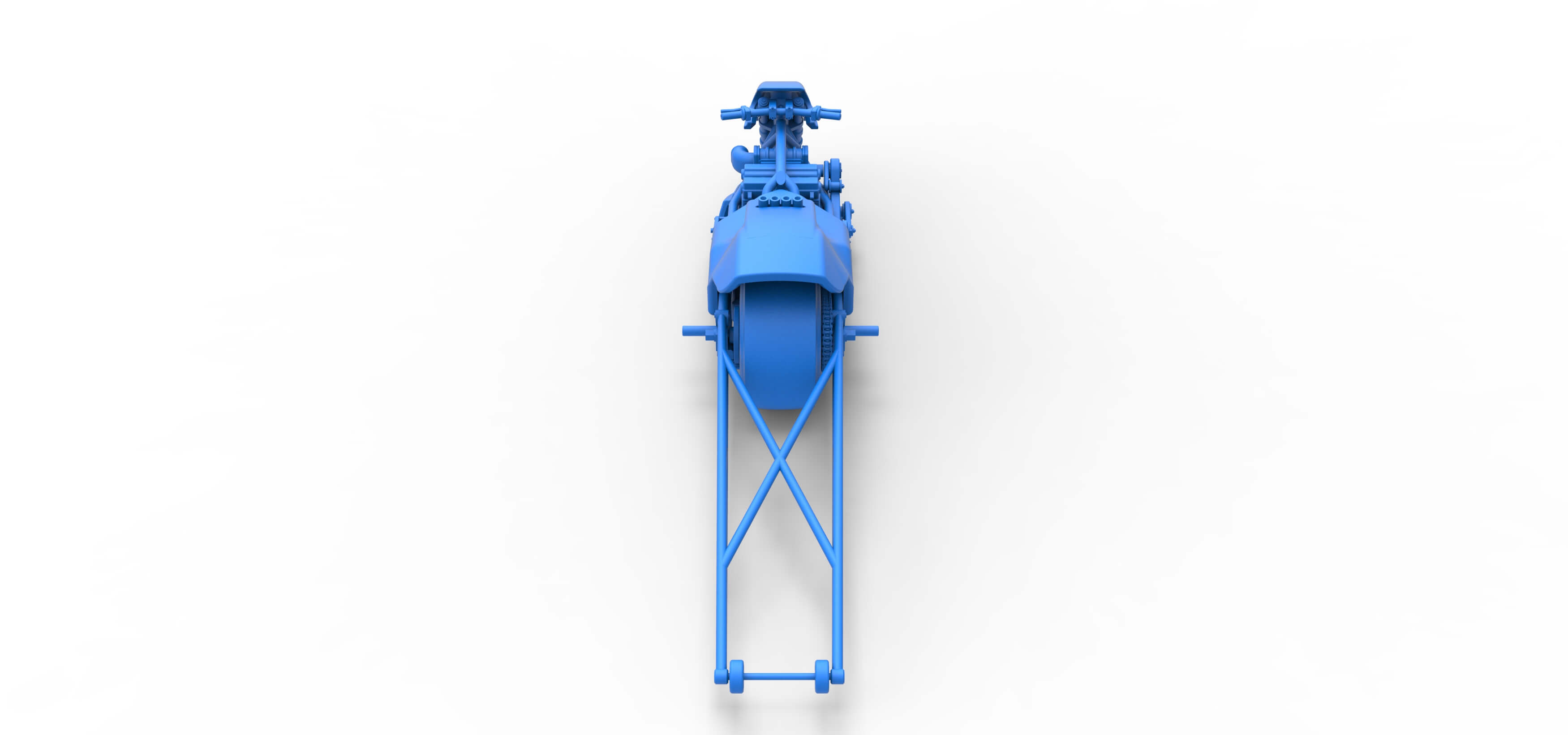 Top Fuel Dragster Motorcycle Scale 1:25 - 3D Model by TechItemsRock