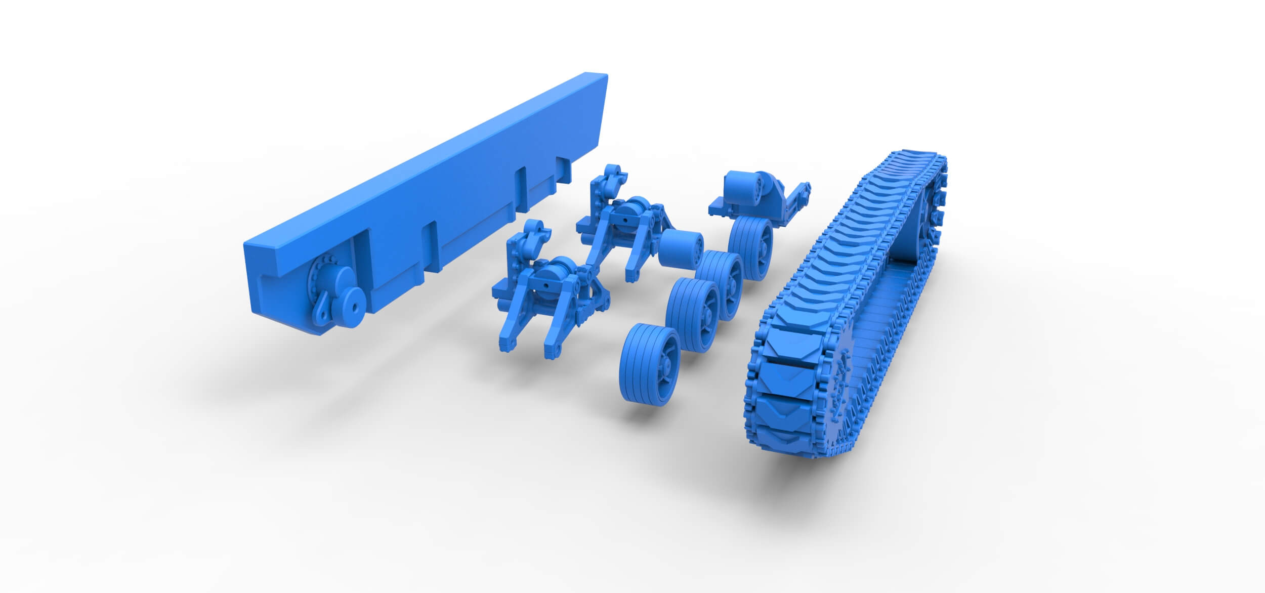 Track for Vintage Monster Tank 1:25 - 3D Model by TechItemsRock