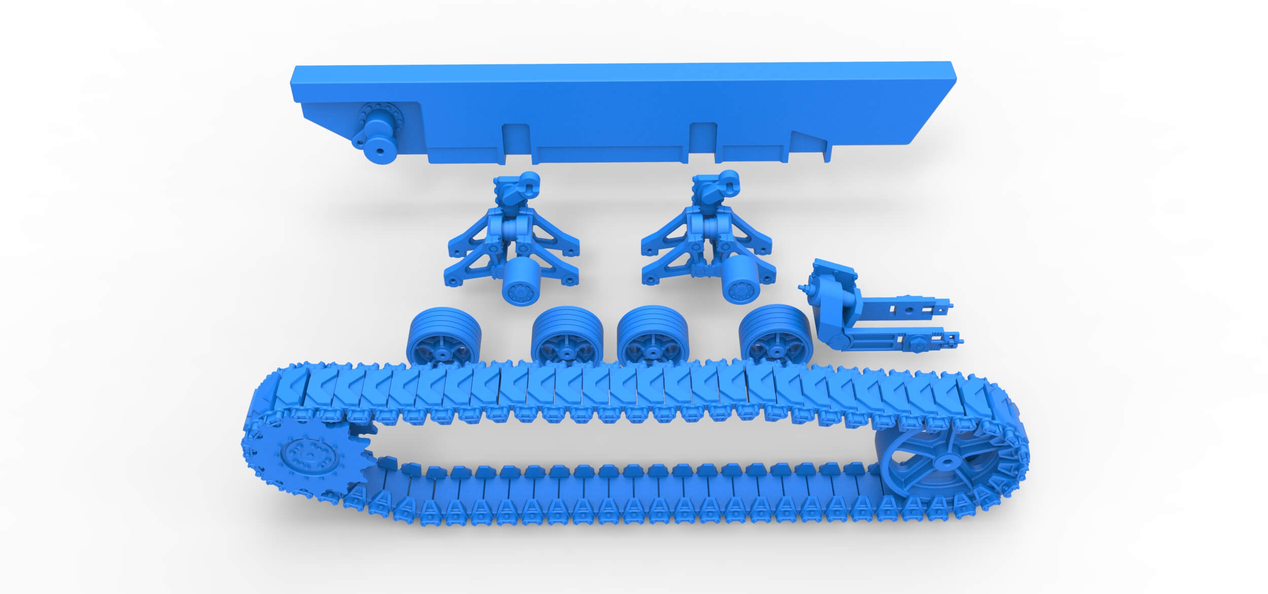 Track for Vintage Monster Tank 1:25 - 3D Model by TechItemsRock