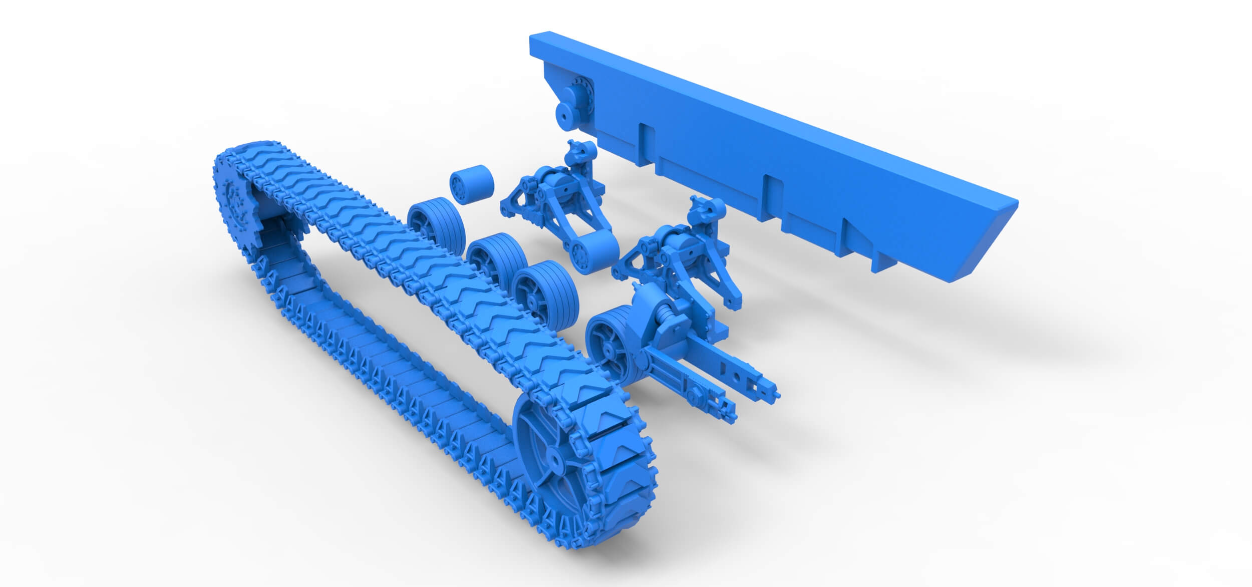 Track for Vintage Monster Tank 1:25 - 3D Model by TechItemsRock