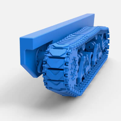 Track for Vintage Monster Tank 1:25 - 3D Model by TechItemsRock