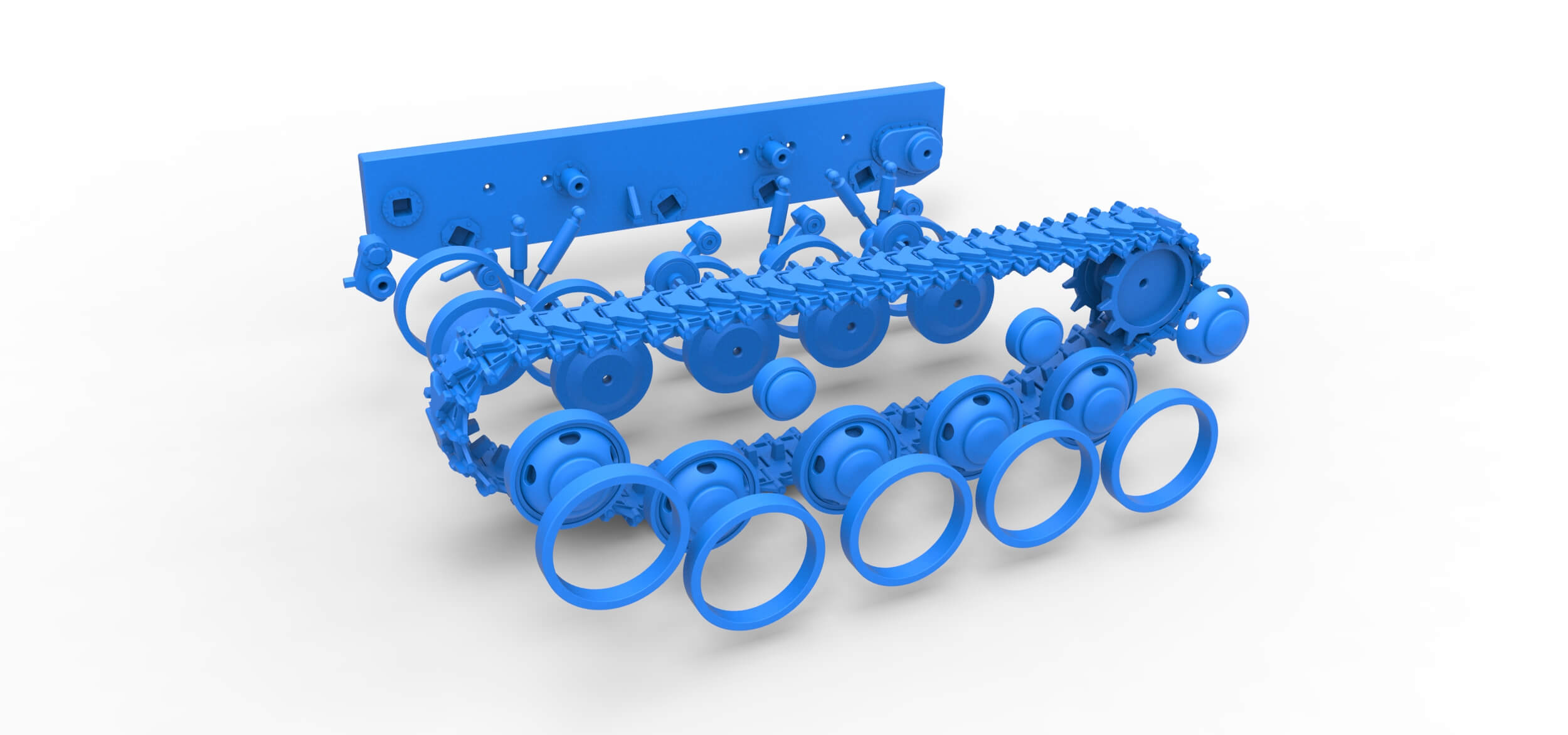 Track for Vintage Monster Tank Version 3 Scale 1:25 - 3D Model by ...