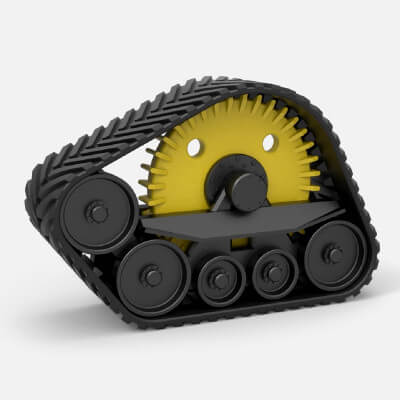 Track of Tractor 1:25 - 3D Model by TechItemsRock