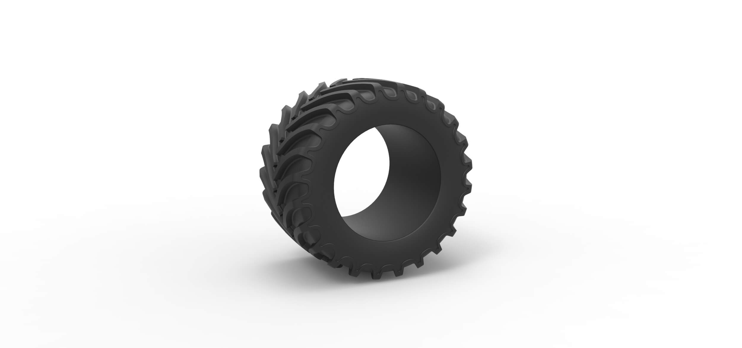 Tractor Tire 1:25 - 3D Model by TechItemsRock