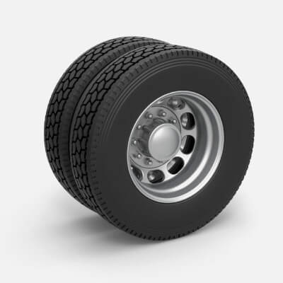 Truck Wheel 1:25 - 3D Model by TechItemsRock