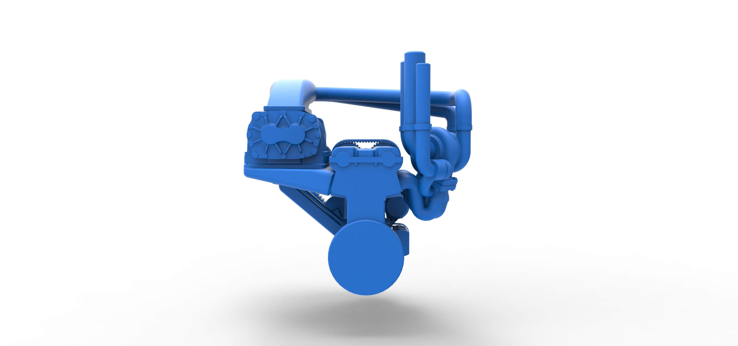 Twin Turbo Supercharged Straight-Six Engine 1:25 3D Model by TechItemsRock