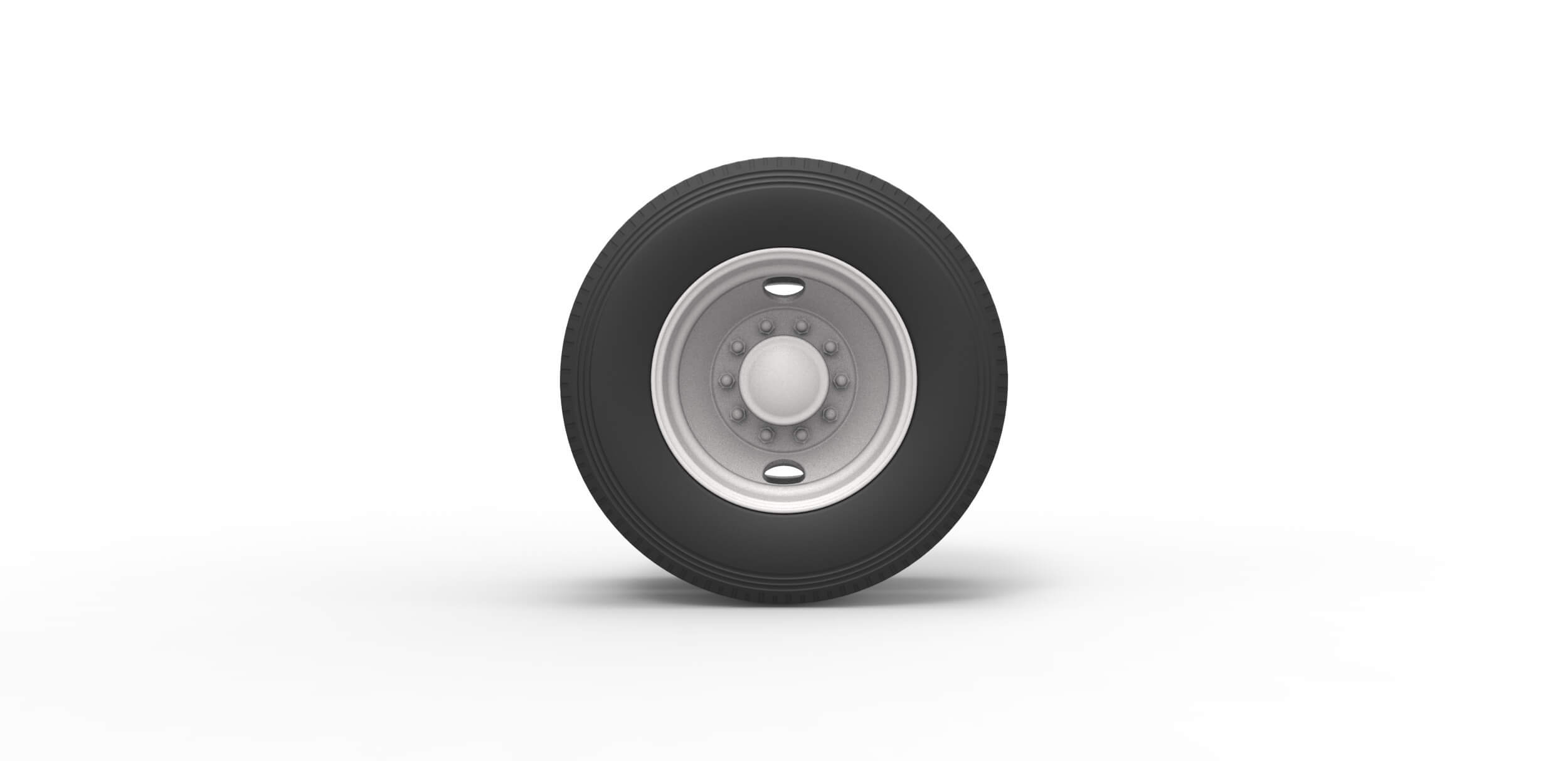 Two Hole Double Wheel 1:25 - 3D Model by TechItemsRock