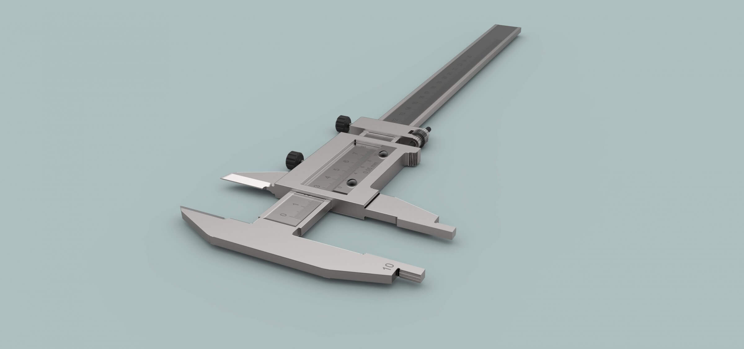 Vernier Caliper - 3D Model by TechItemsRock