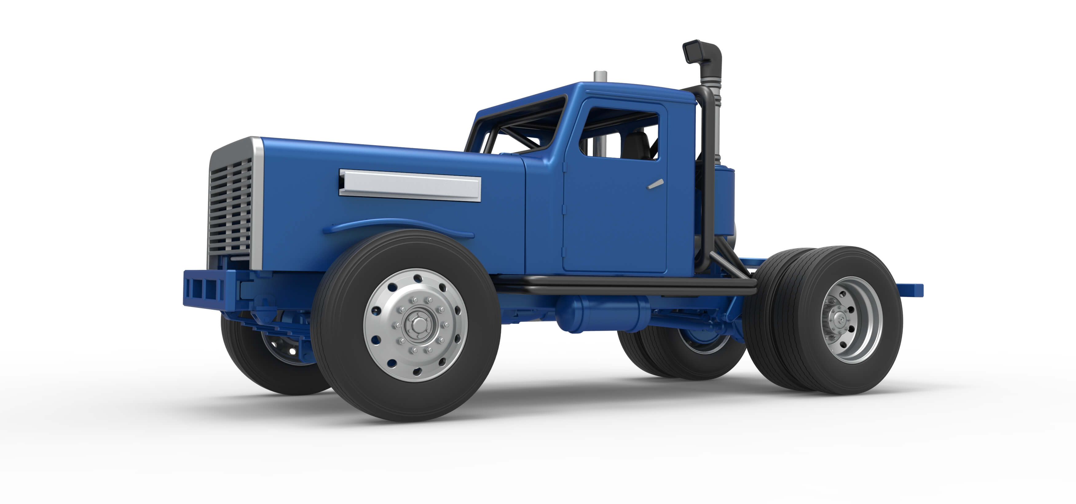Vintage Gatr Racing Semi Truck Version 2 Scale 1:25 - 3D Model by ...