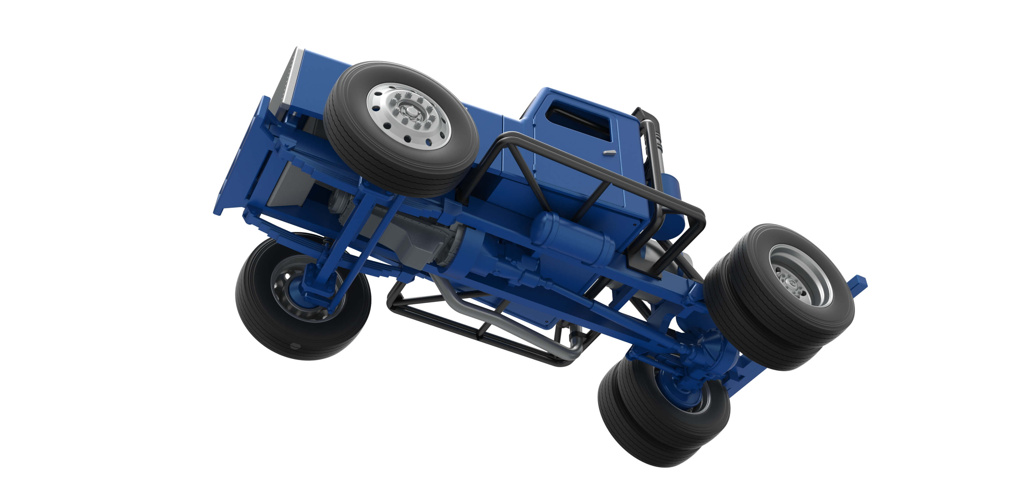 Vintage Gatr Racing Semi Truck Version 2 Scale 1:25 - 3D Model by ...