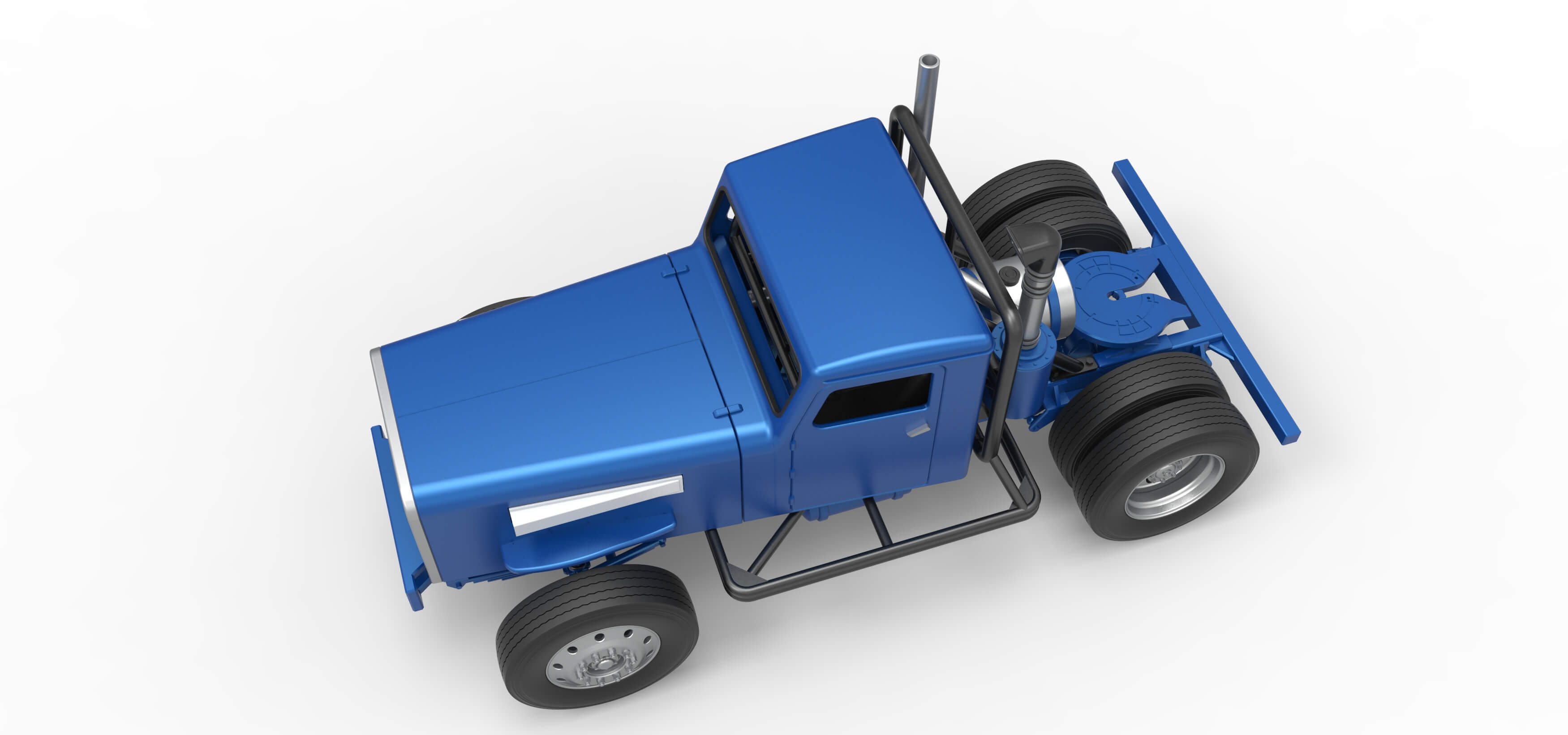 Vintage Gatr Racing Semi Truck Version 2 Scale 1:25 - 3D Model by ...