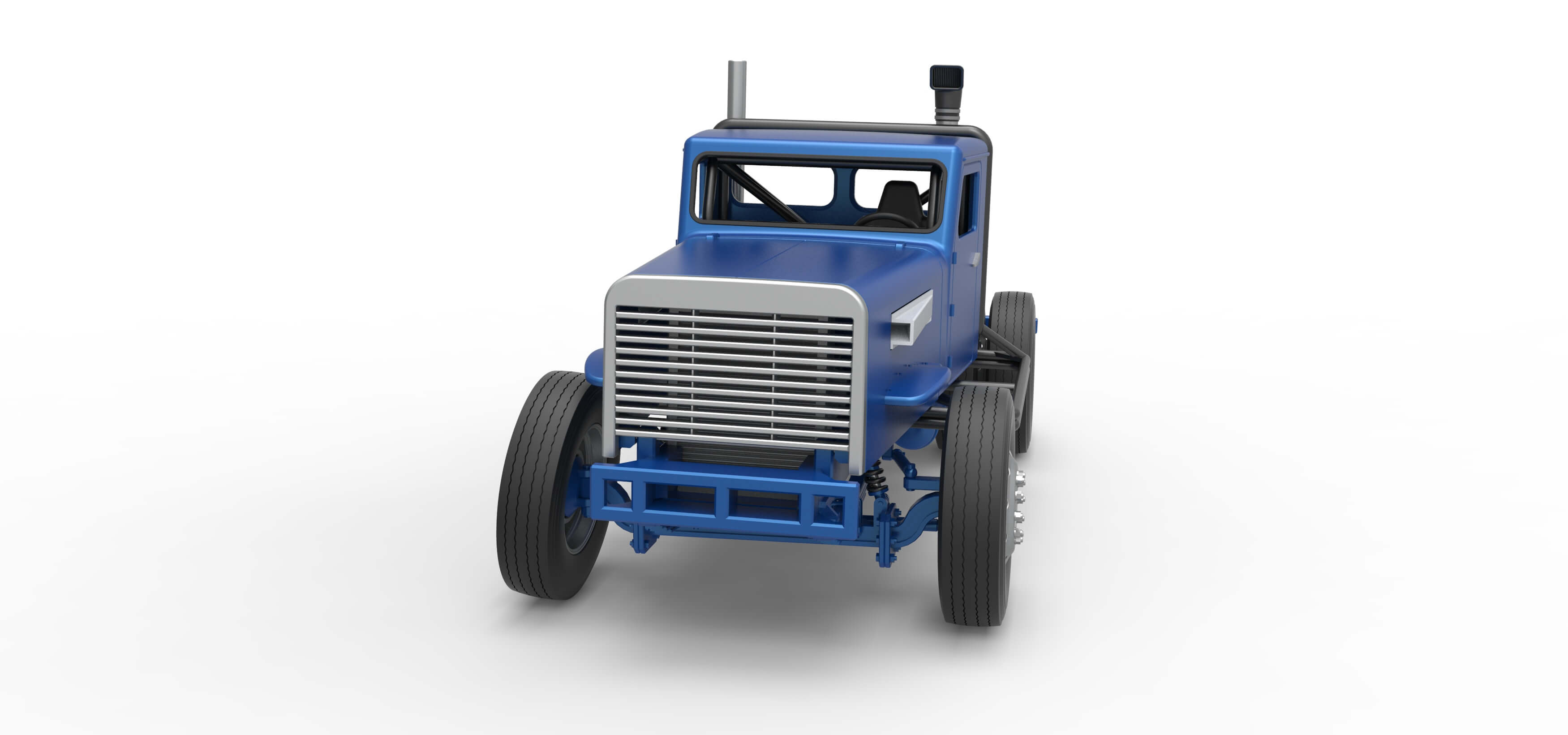 Vintage Gatr Racing Semi Truck Version 2 Scale 1:25 - 3D Model by ...