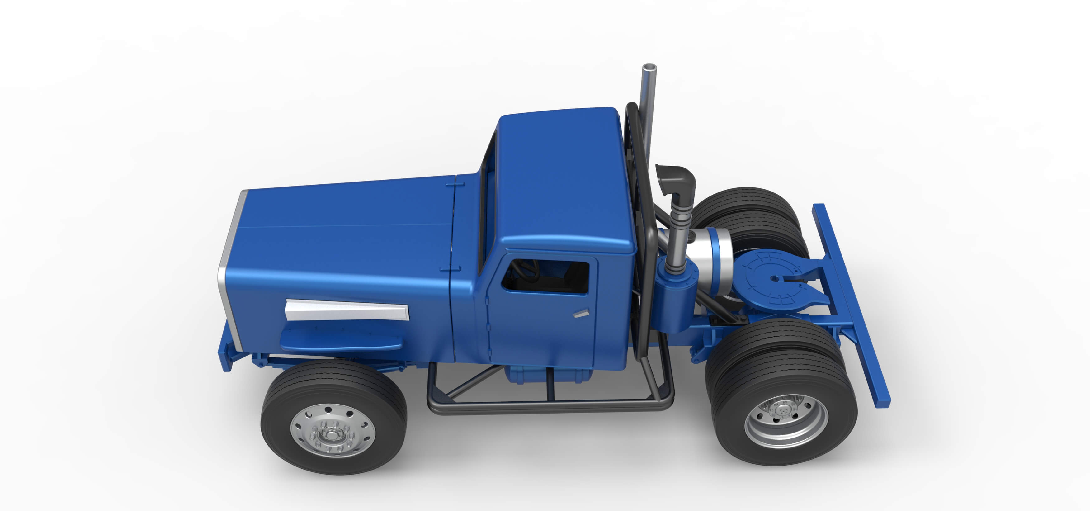 Vintage Gatr Racing Semi Truck Version 2 Scale 1:25 - 3D Model by ...