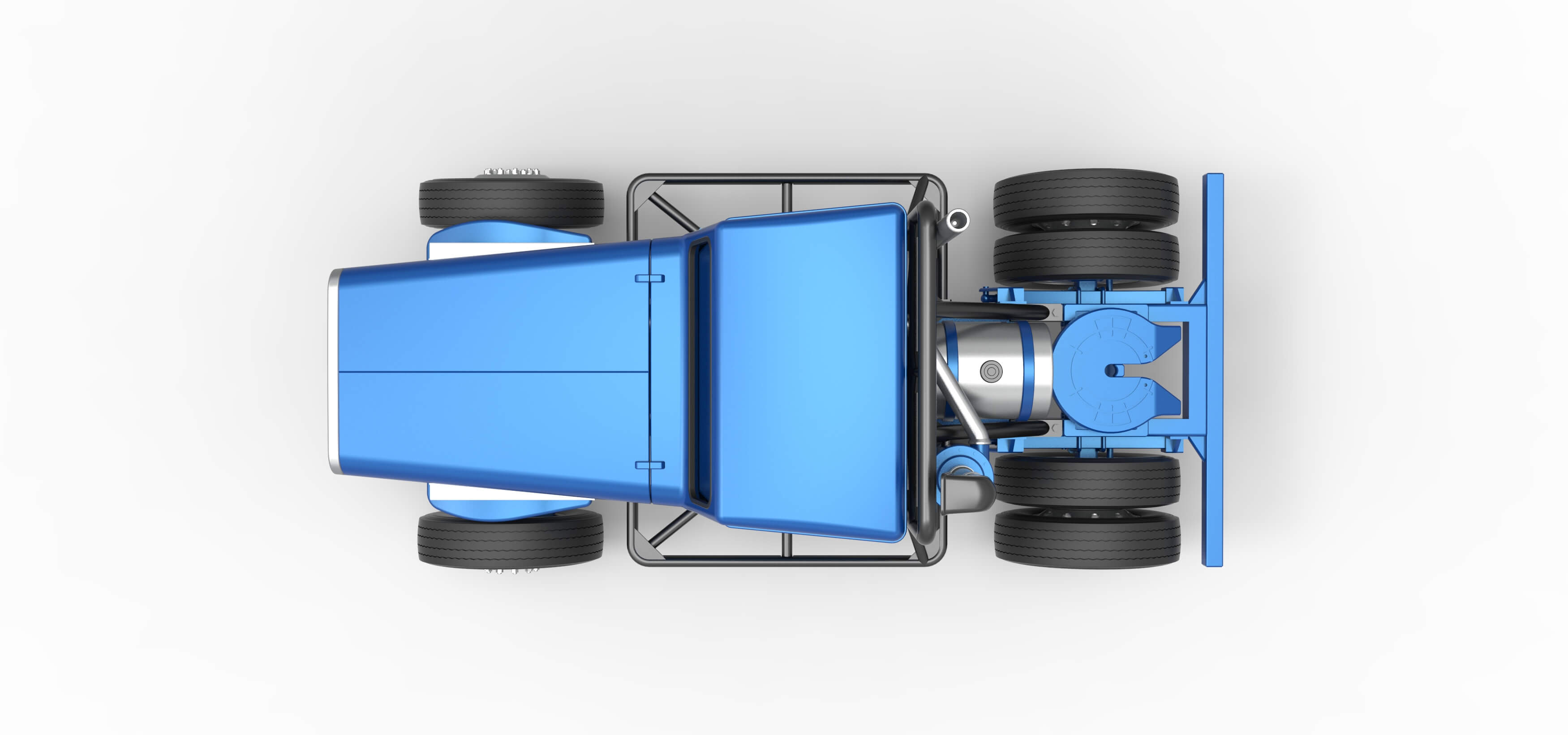 Vintage Gatr Racing Semi Truck Version 2 Scale 1:25 - 3D Model by ...