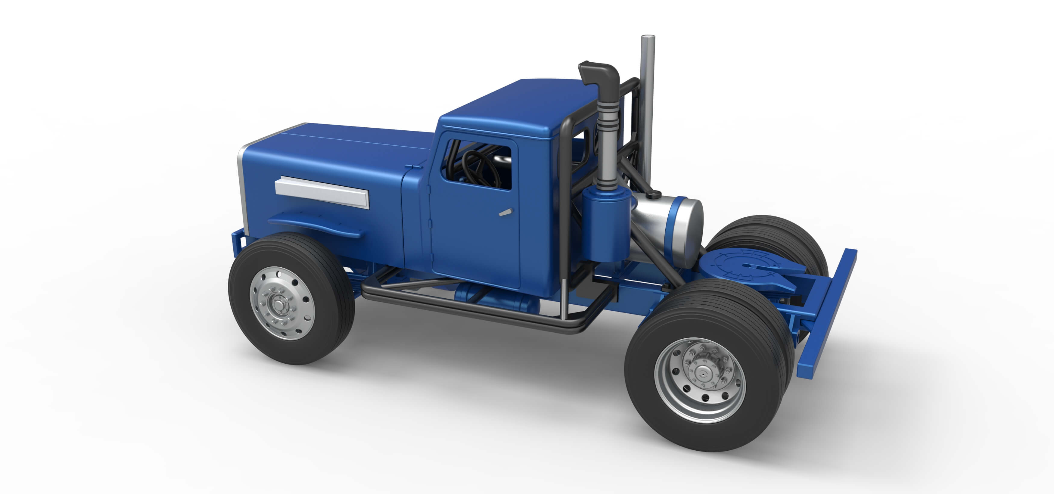 Vintage Gatr Racing Semi Truck Version 2 Scale 1:25 - 3D Model by ...