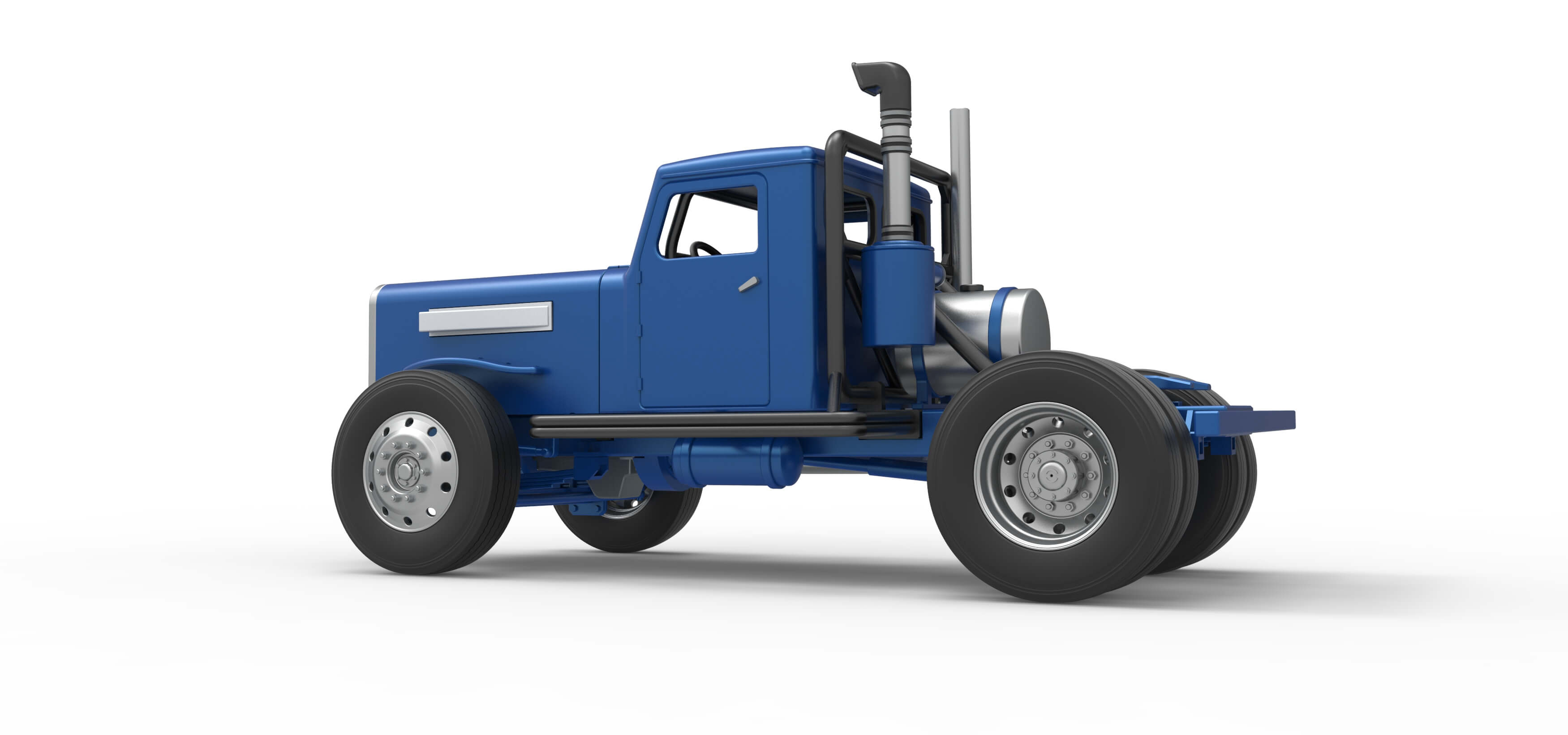 Vintage Gatr Racing Semi Truck Version 2 Scale 1:25 - 3D Model by ...