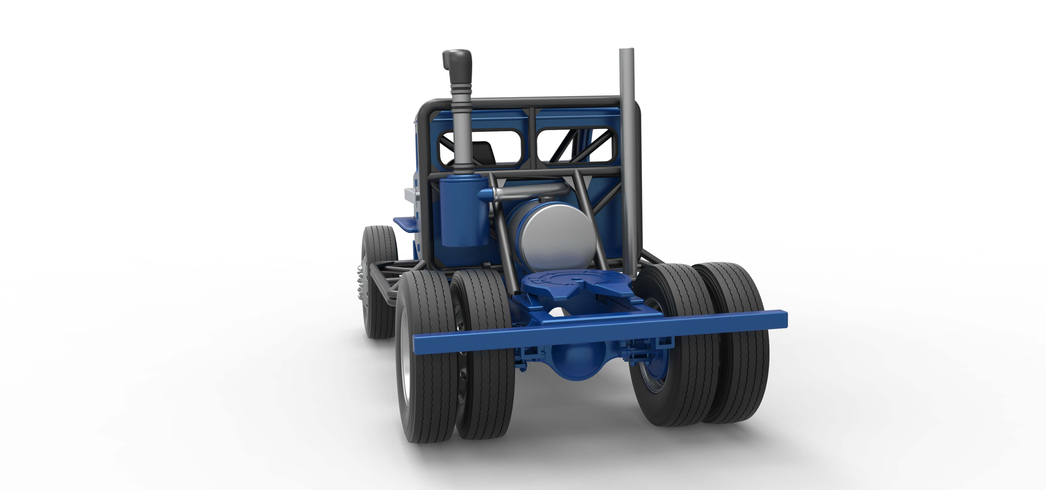 Vintage Gatr Racing Semi Truck Version 2 Scale 1:25 - 3D Model by ...