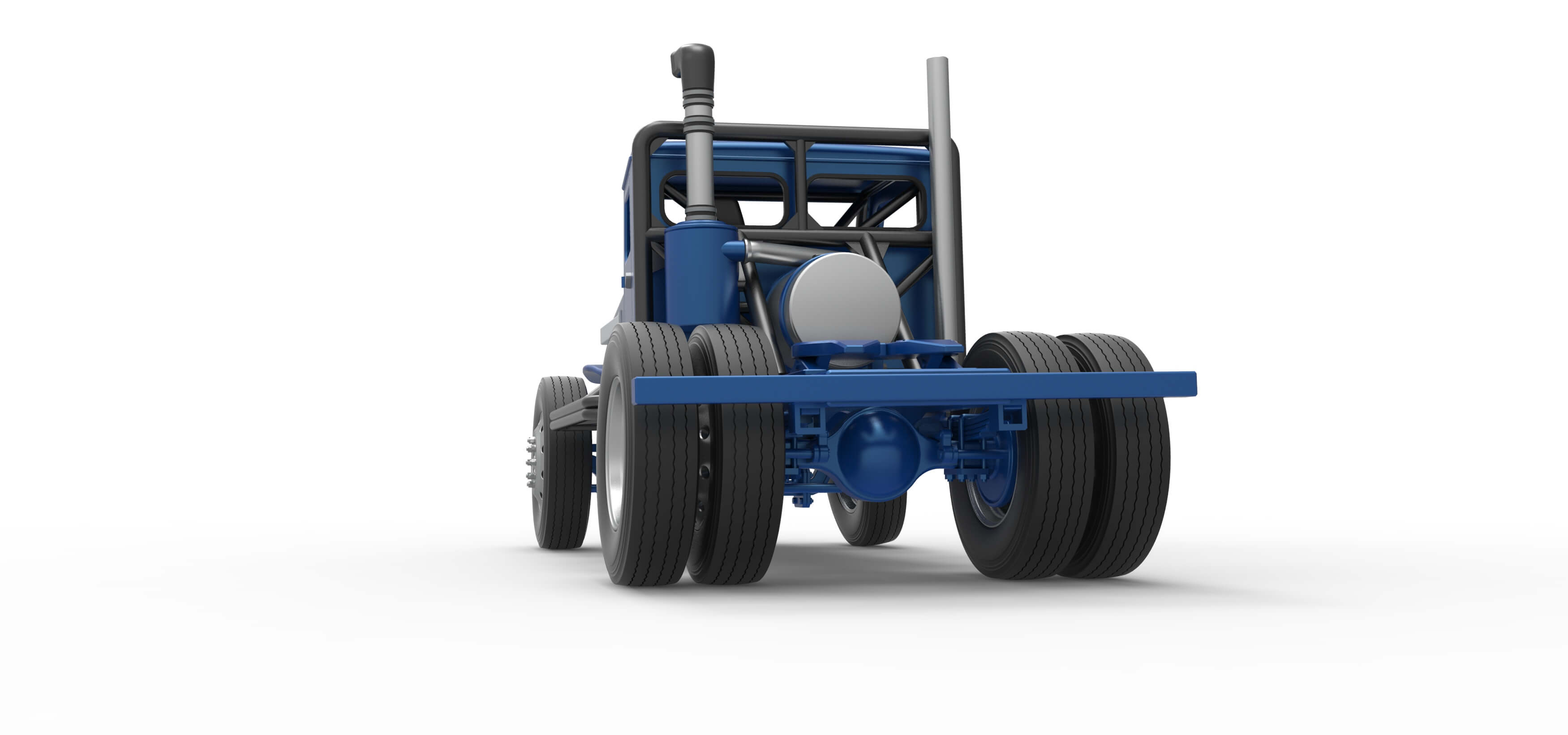 Vintage Gatr Racing Semi Truck Version 2 Scale 1:25 - 3D Model by ...