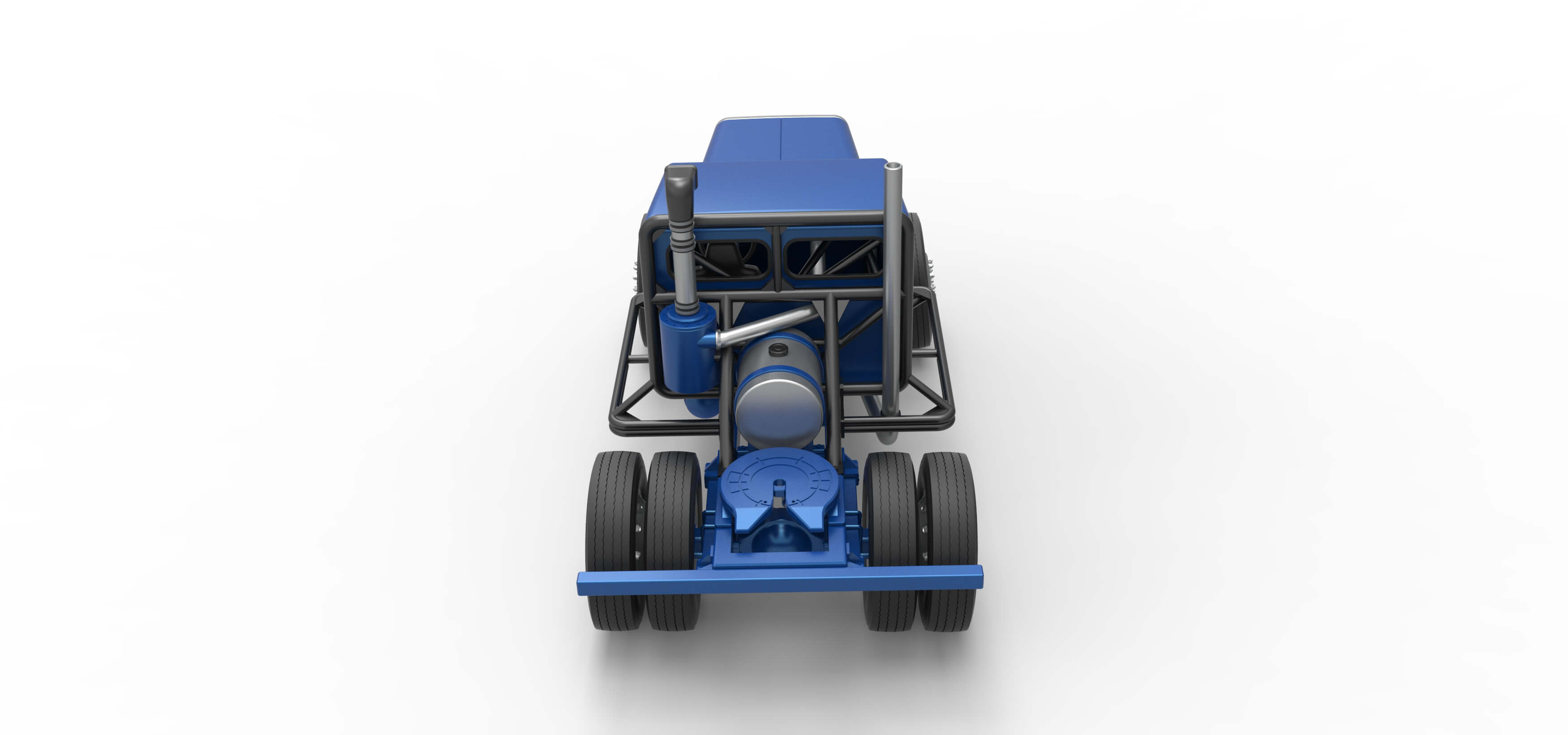 Vintage Gatr Racing Semi Truck Version 2 Scale 1:25 - 3D Model by ...